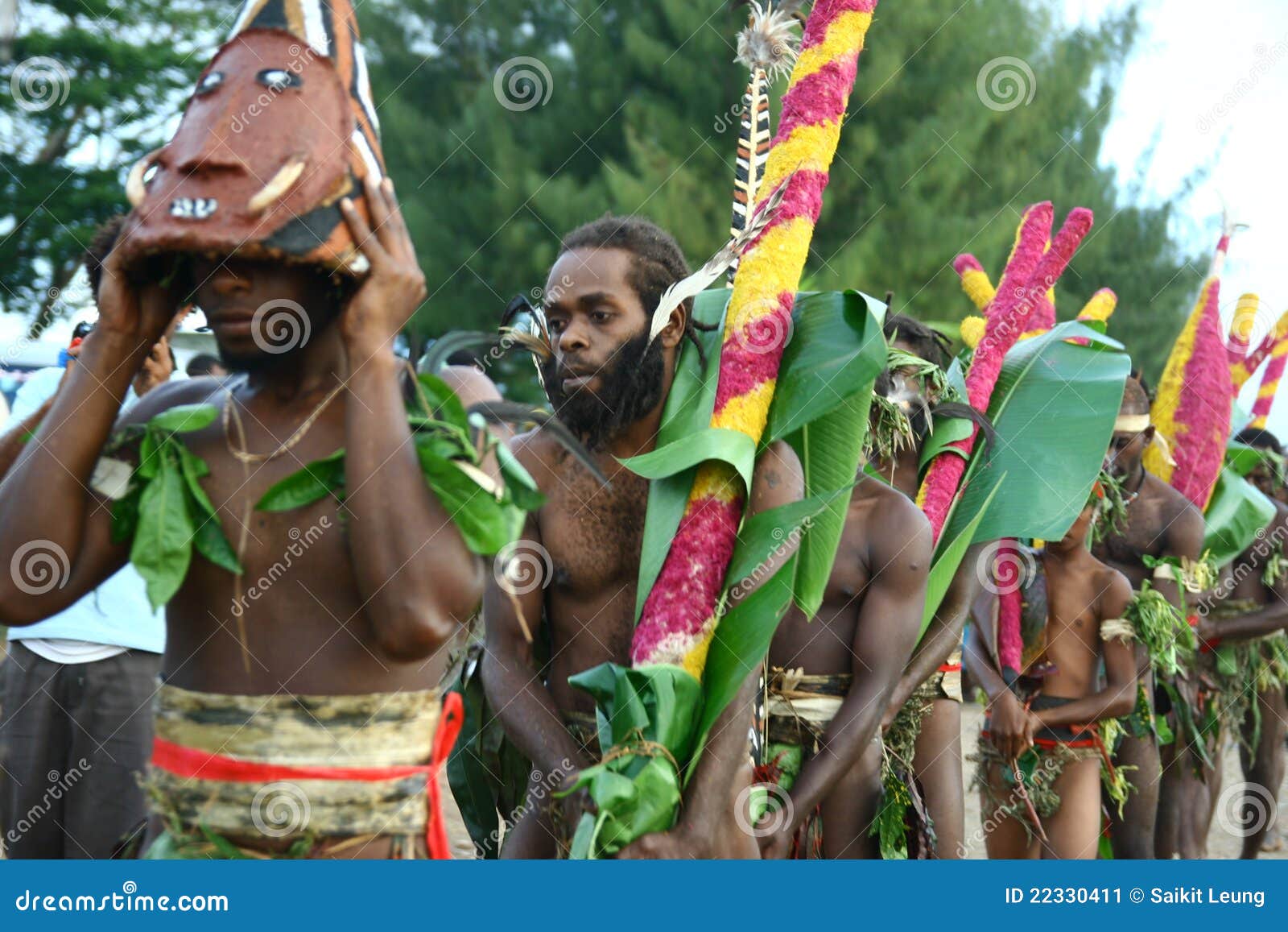 Vanuatu tribal village men editorial photo. Image of independence ...