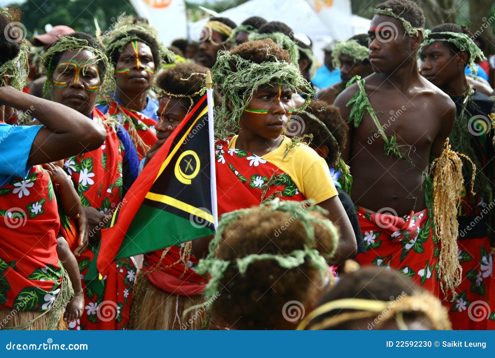 Vanuatu tribal villagers editorial image. Image of costume - 22592230