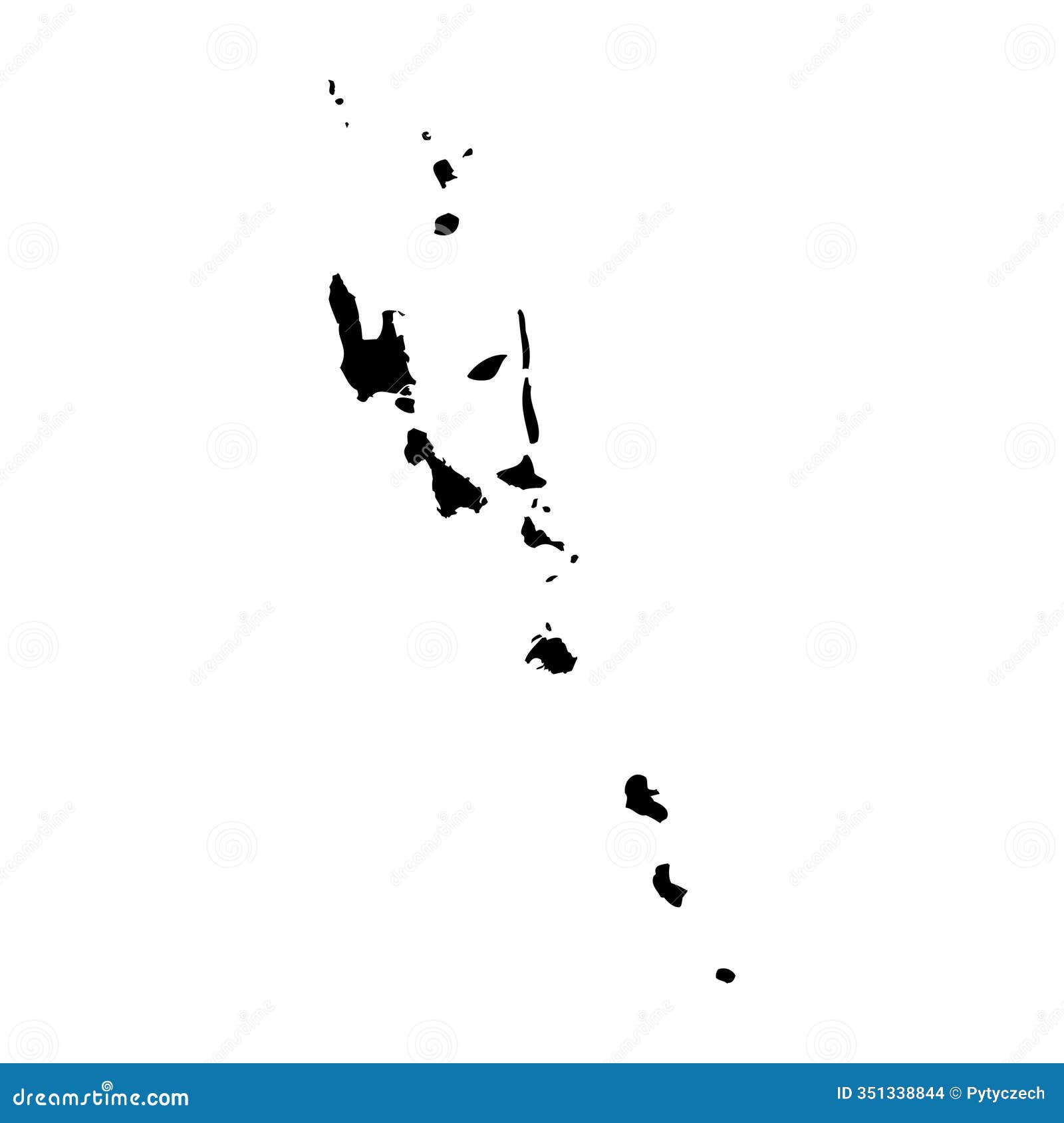Vanuatu Map. High Detailed Map Vector In White Background ...