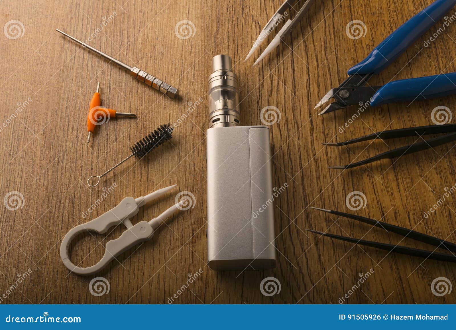 Vape Device or Electronic Cigarette with Vaping Tools and Access Stock ...