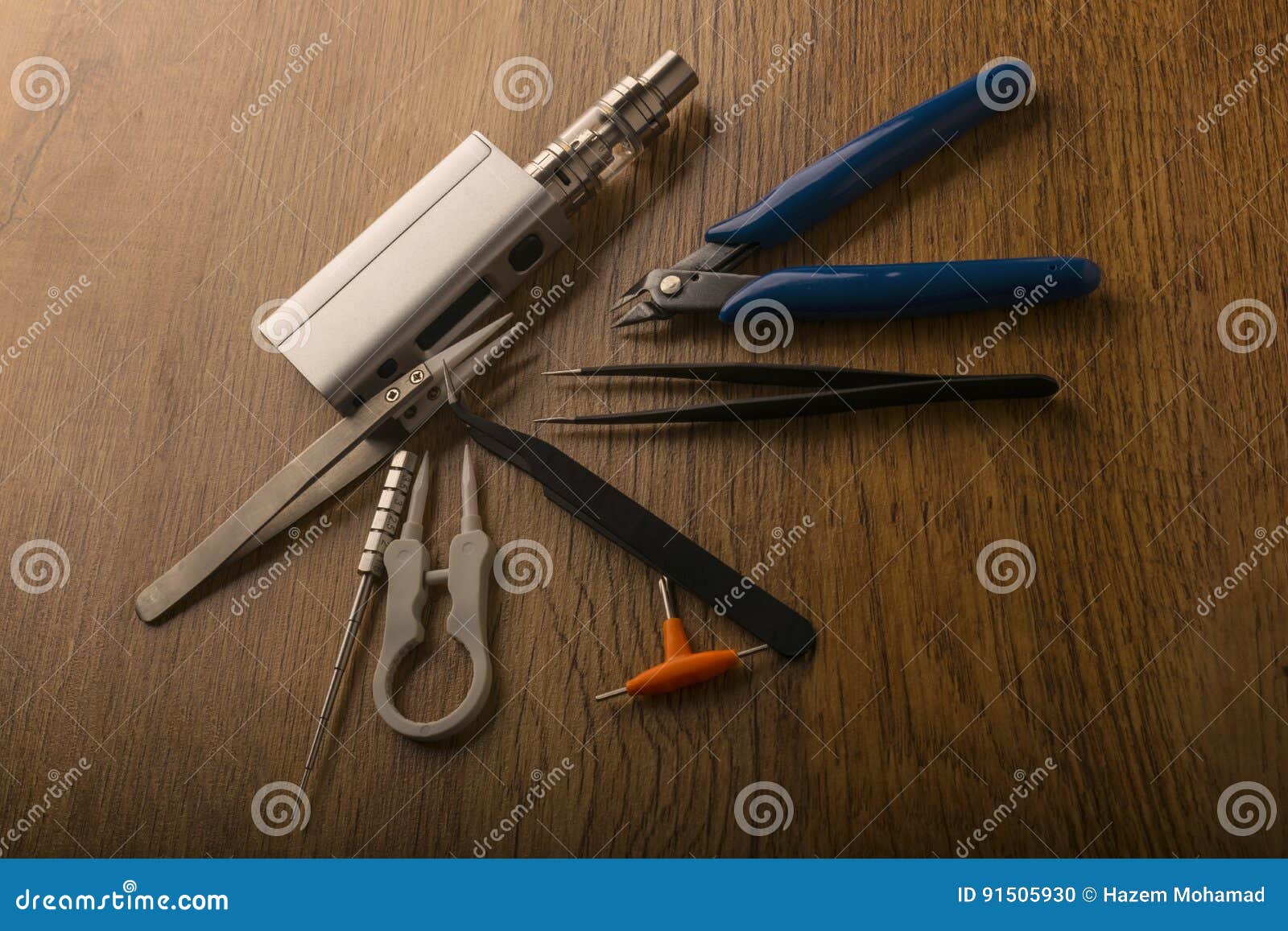 Vape Device or Electronic Cigarette with Vaping Tools and Access Stock ...