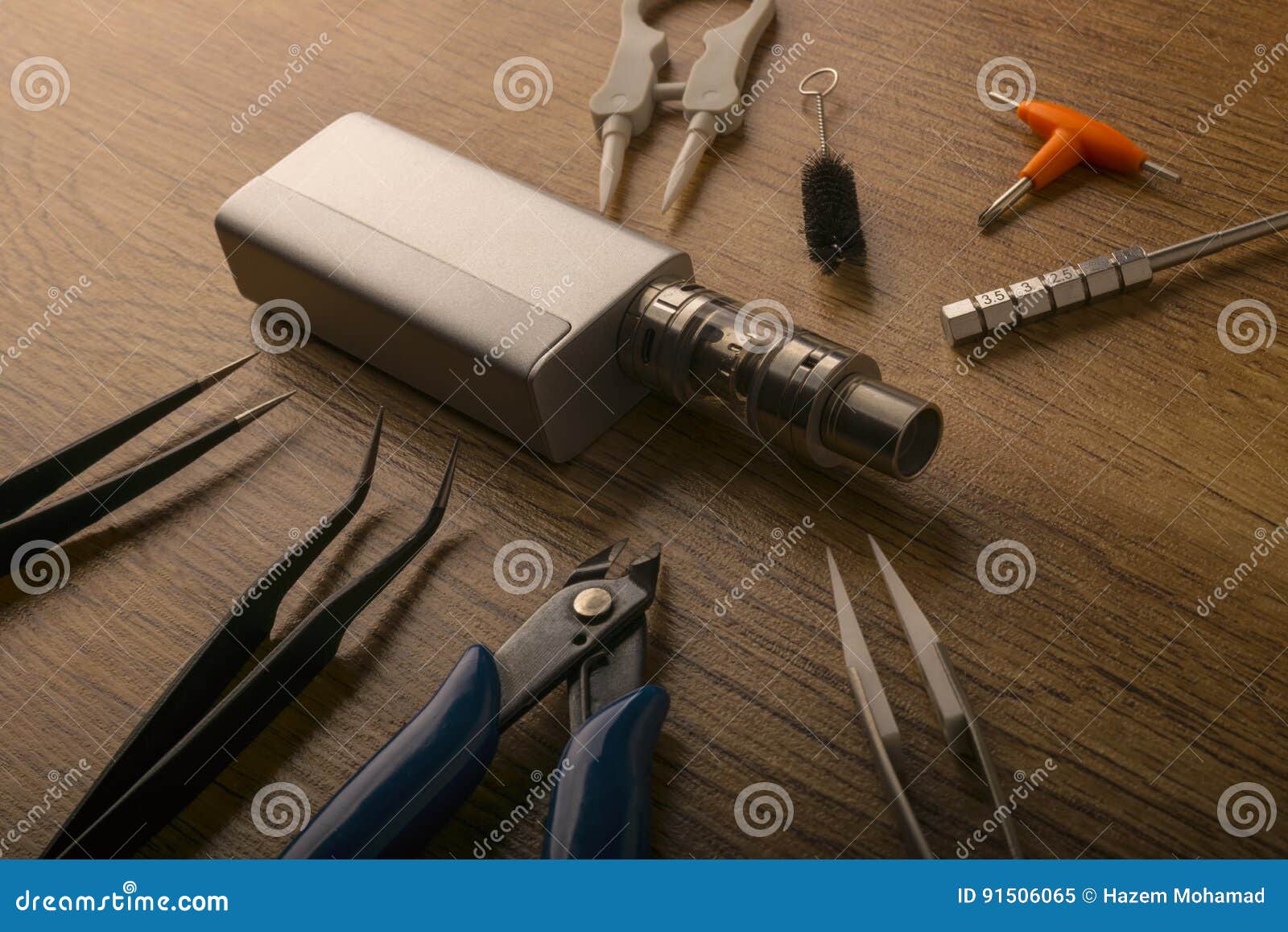 Vape Device or Electronic Cigarette with Vaping Tools and Access Stock ...