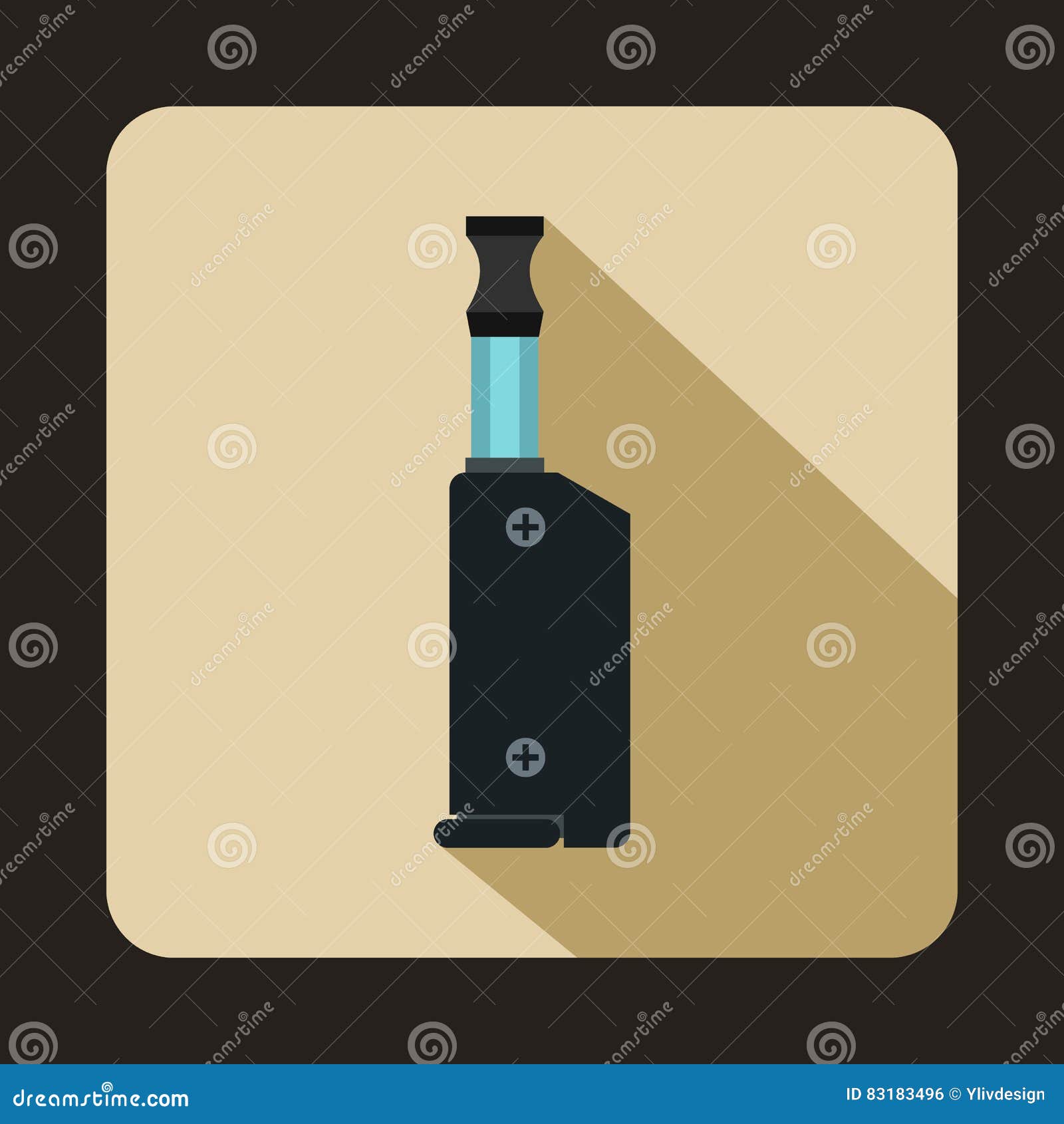 Vape Device Icon, Flat Style Stock Vector - Illustration of electric ...