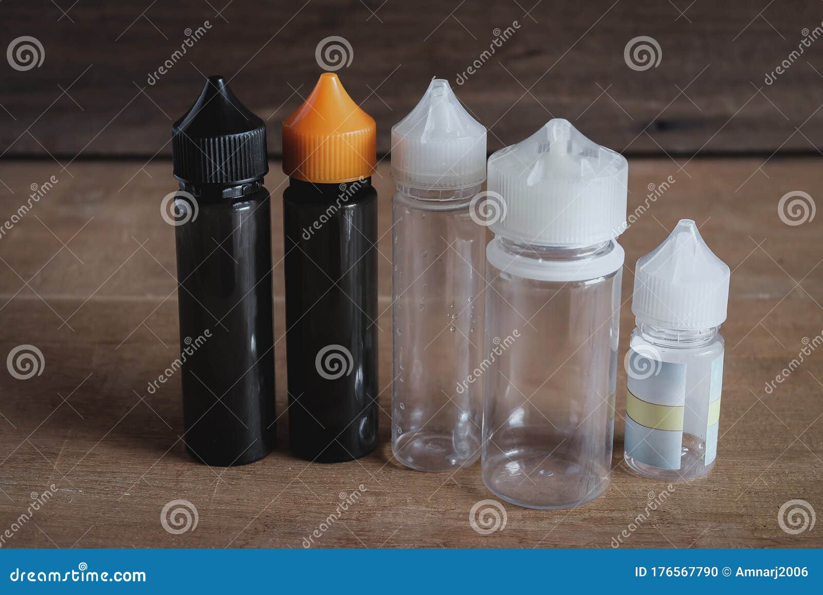 Vape Liquid Plastic Bottle Packaging . Bottle Vape Stock Photo - Image ...