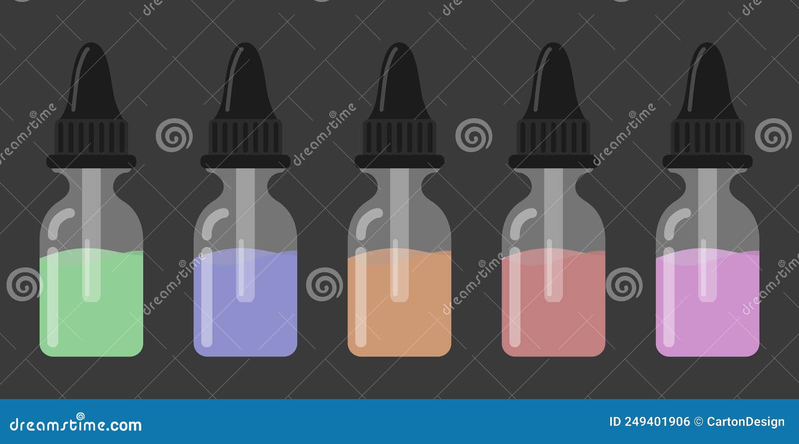 Vape refills set. Vector stock vector. Illustration of presentation ...