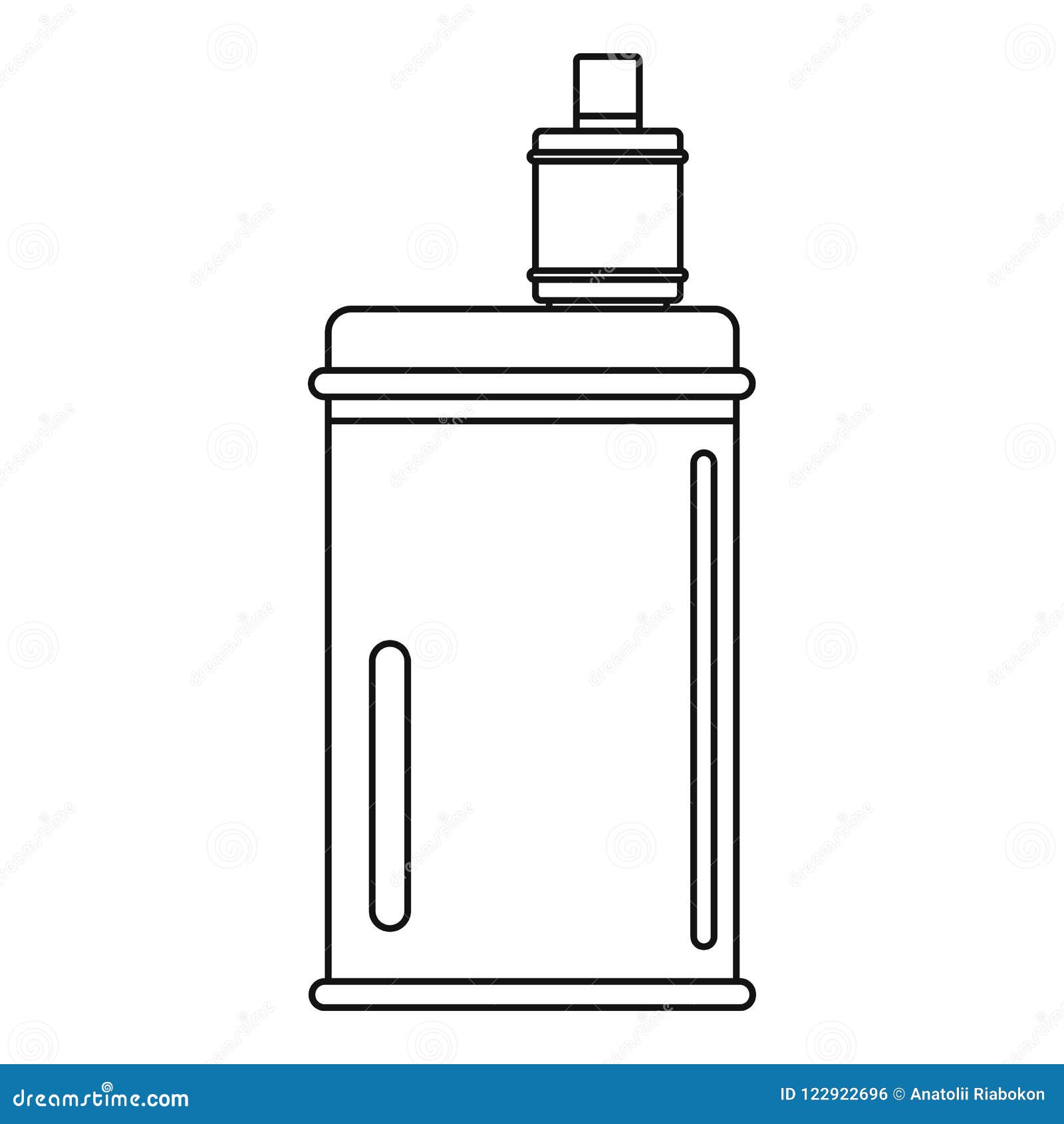 Vape Mod Icon, Outline Style Stock Vector - Illustration of alternative ...