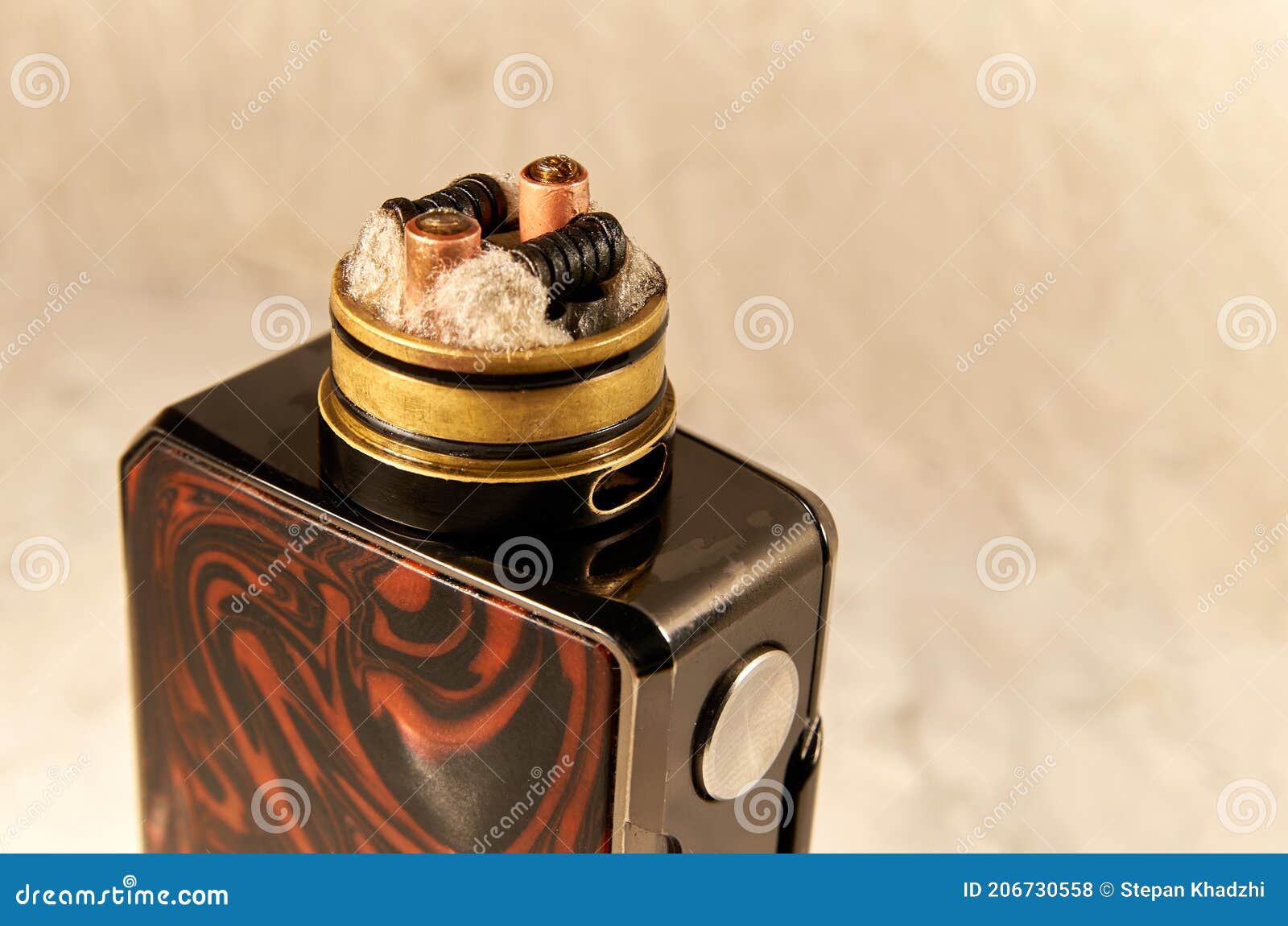 Vape RDA or E-cigarette for Vaping with Coils and Cotton, Rebuildable ...