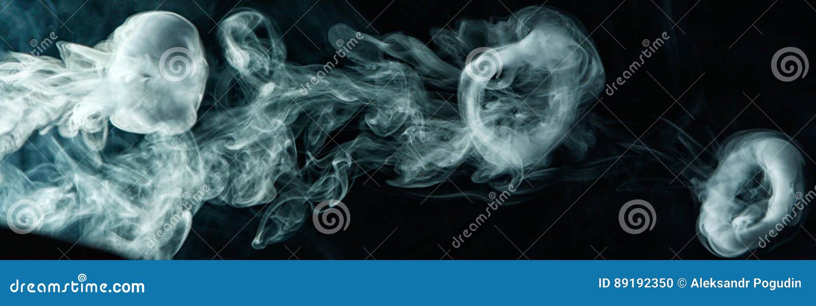 Vape Trick Waterfall In Performance Of Vaper On Dark Background Stock ...