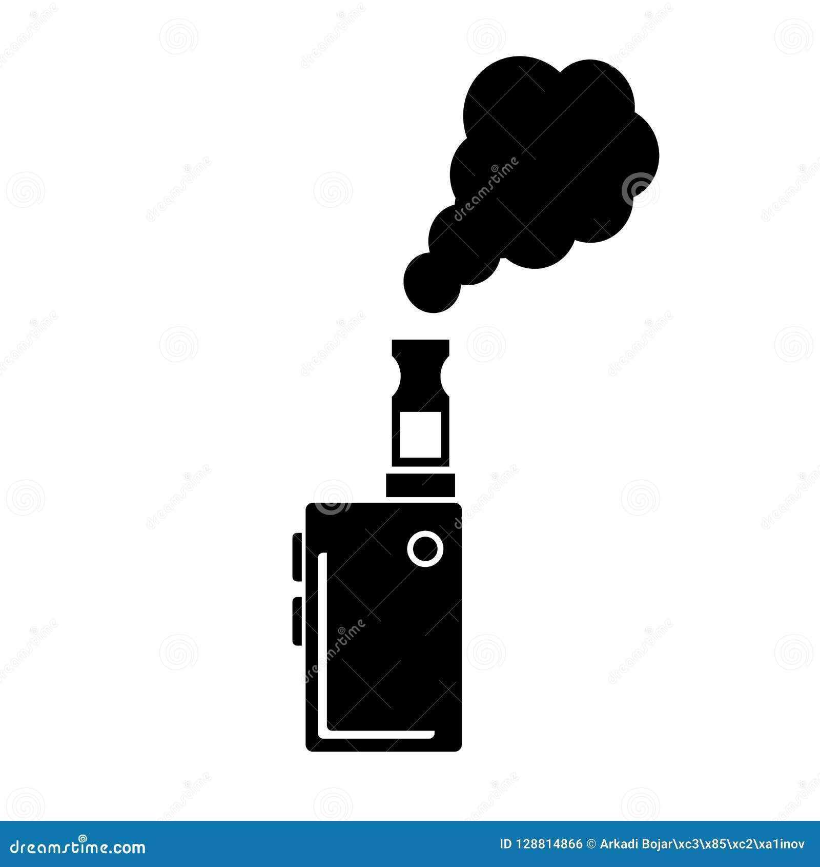 Vape vector icon stock vector. Illustration of pipe - 128814866