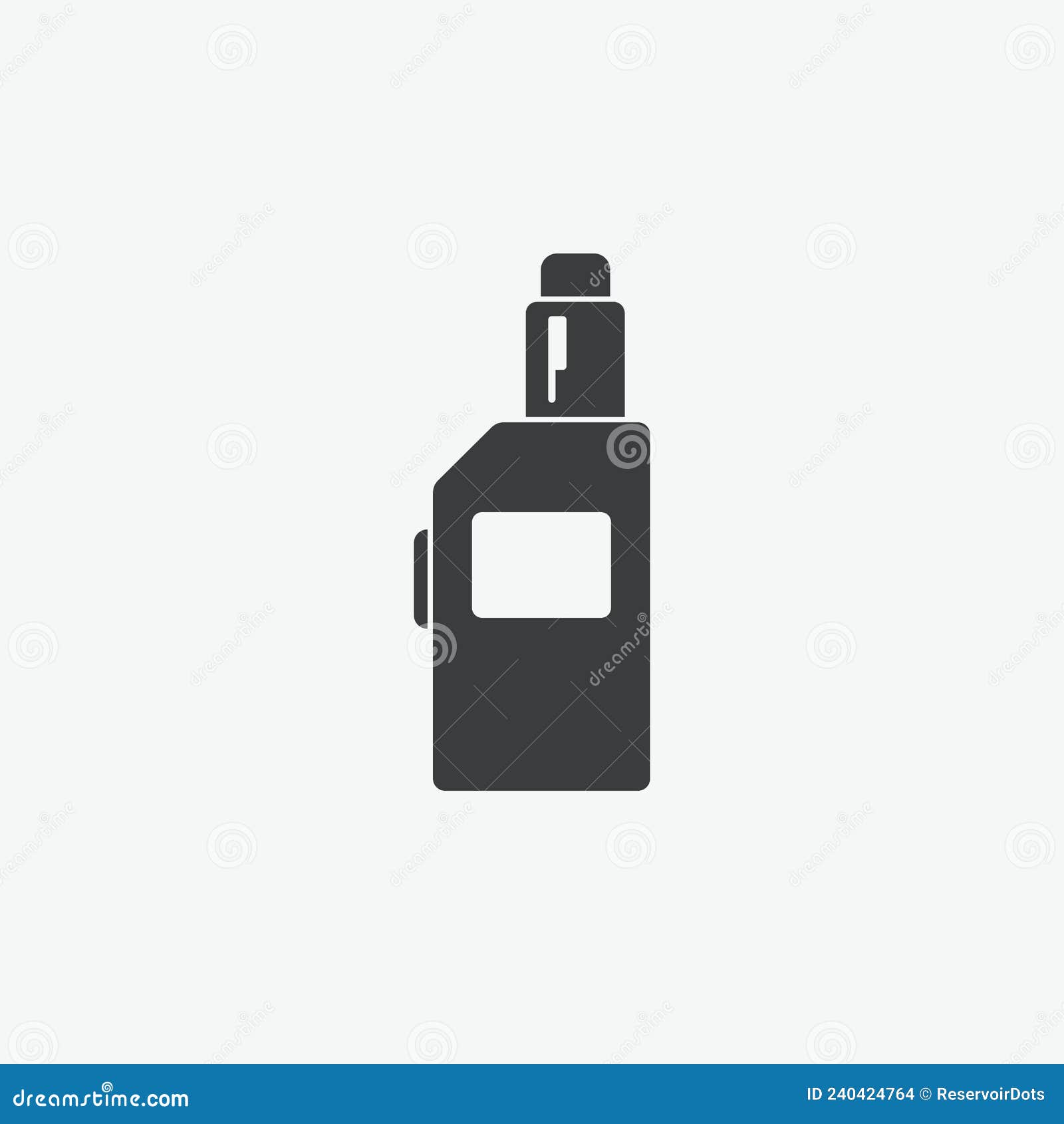 Vaper Vector Icon stock illustration. Illustration of flat - 240424764