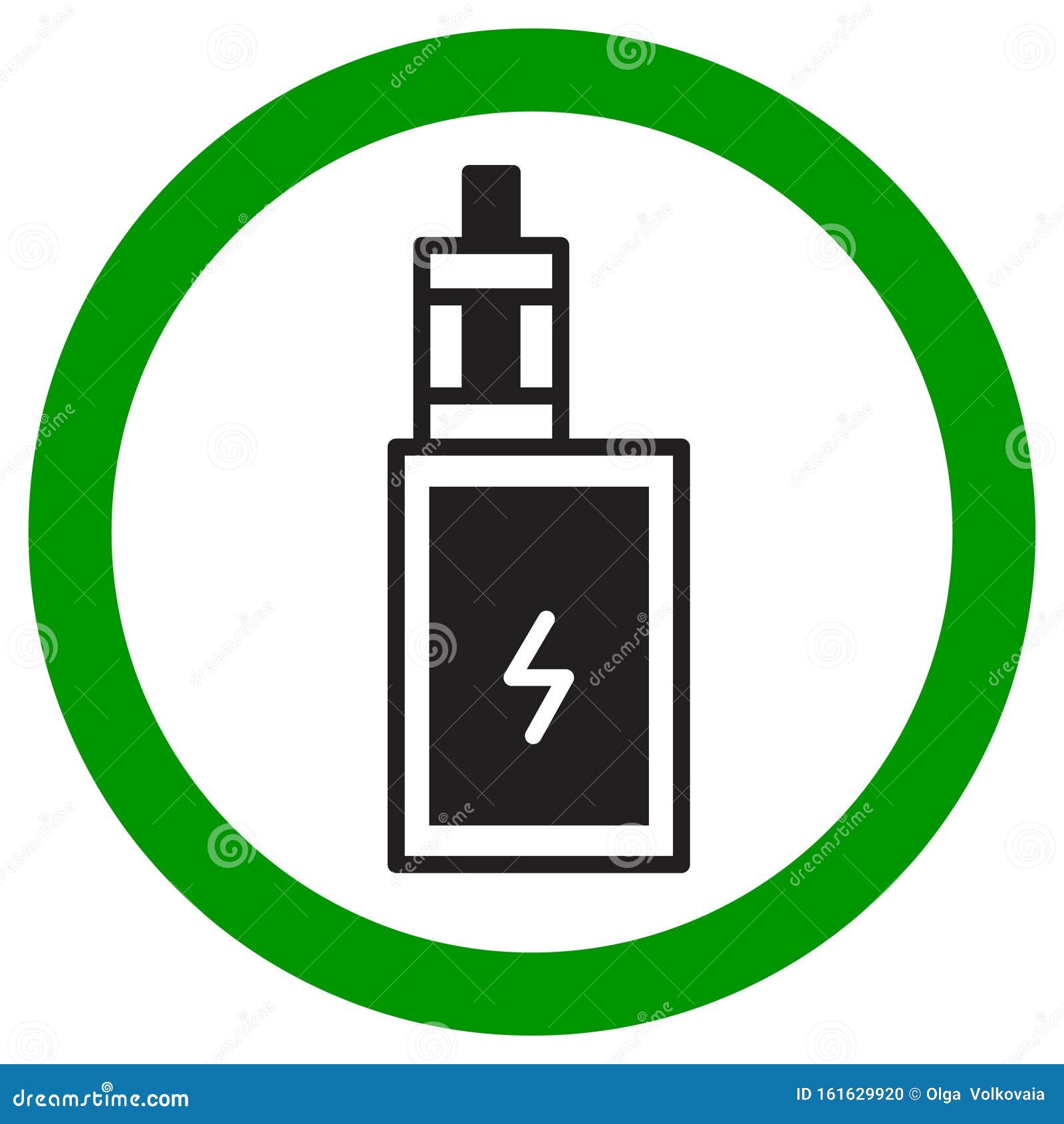 VAPING AREA Sign. Electronic Cigarette Icon. Vector Stock Vector ...