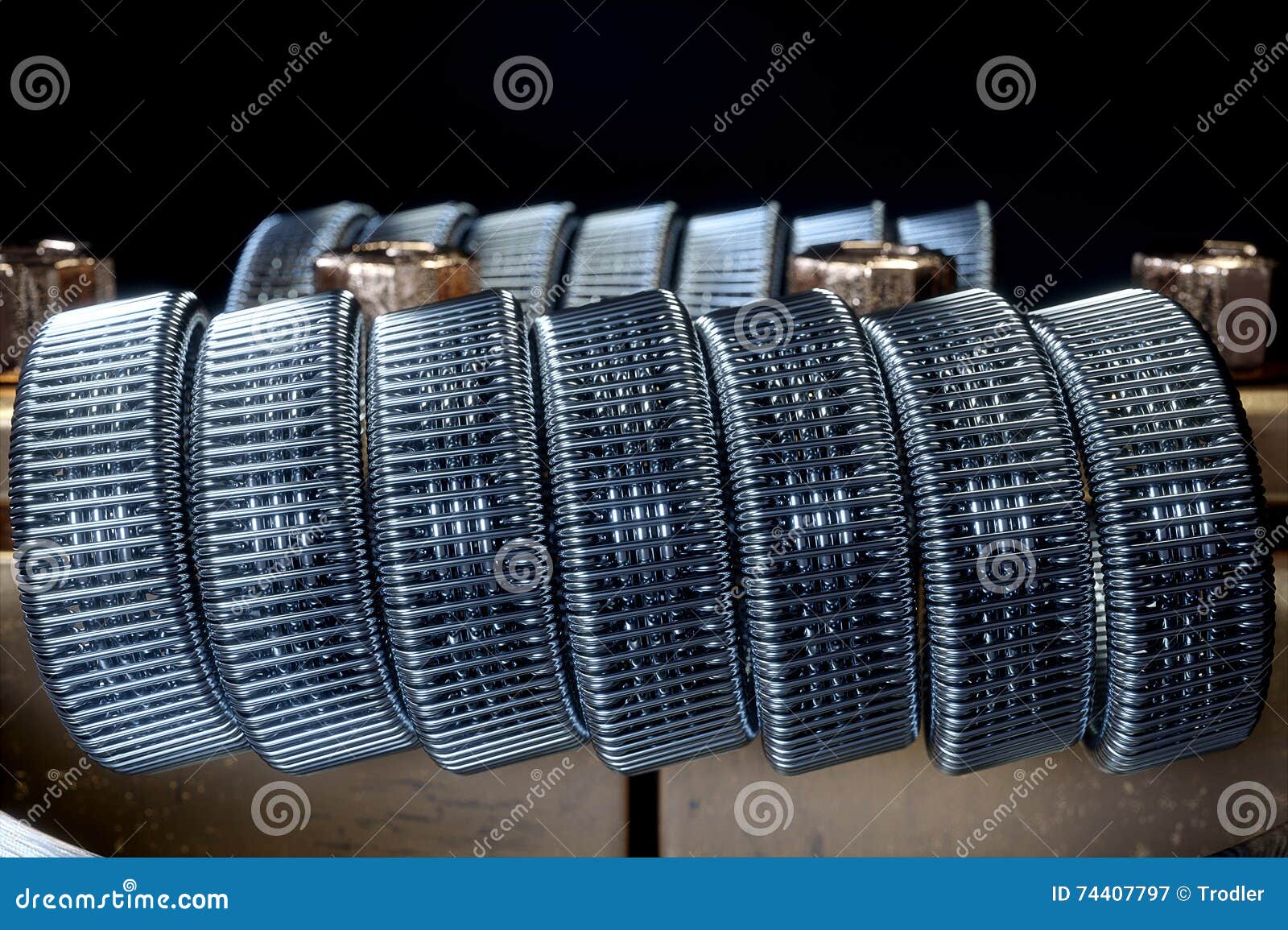 Vaping Atomizer with Clapton Coil. 3d Rendering Stock Illustration ...