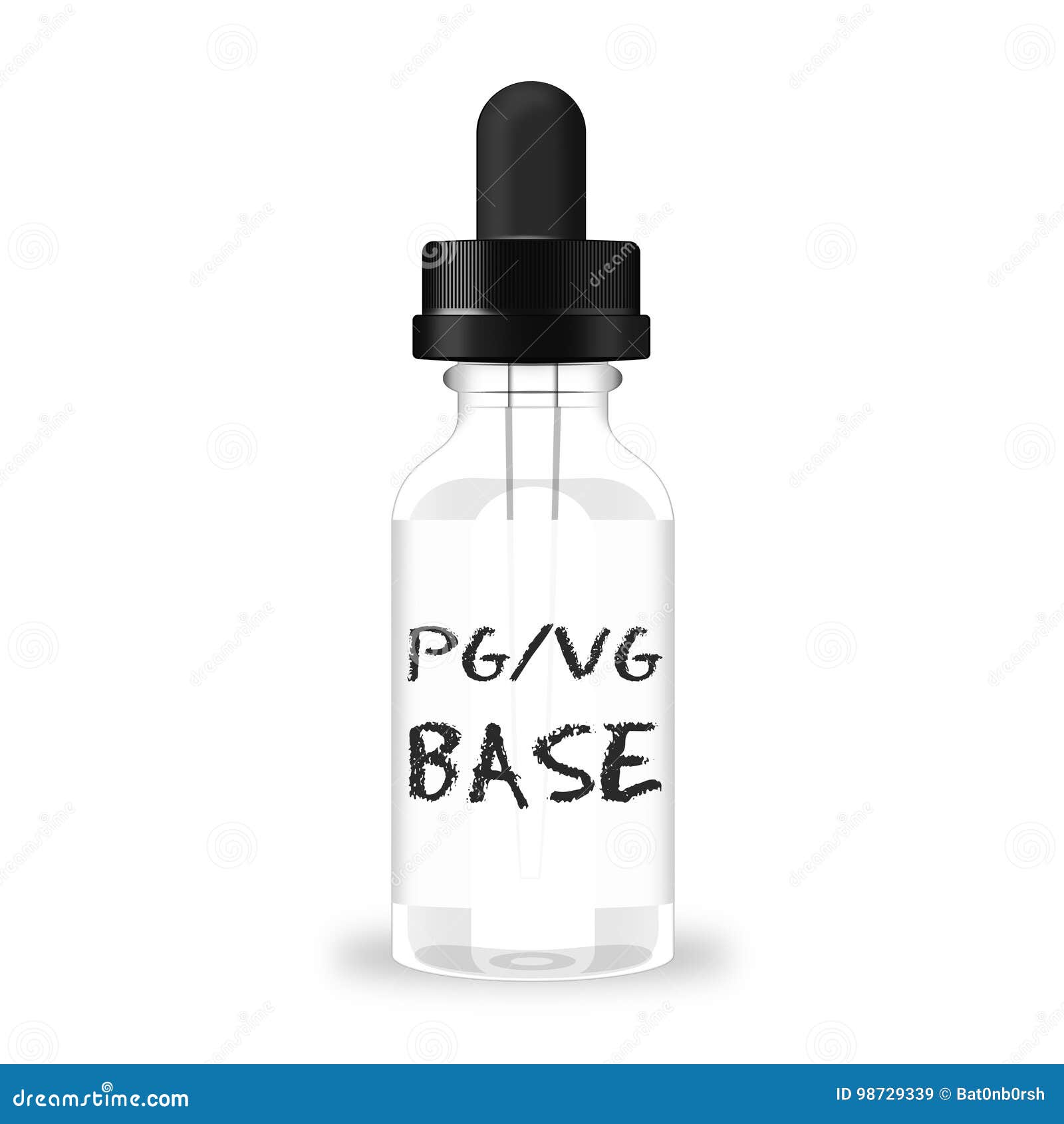 Glycerin Solution For External Use In Small Dark Glass Bottle Cartoon ...