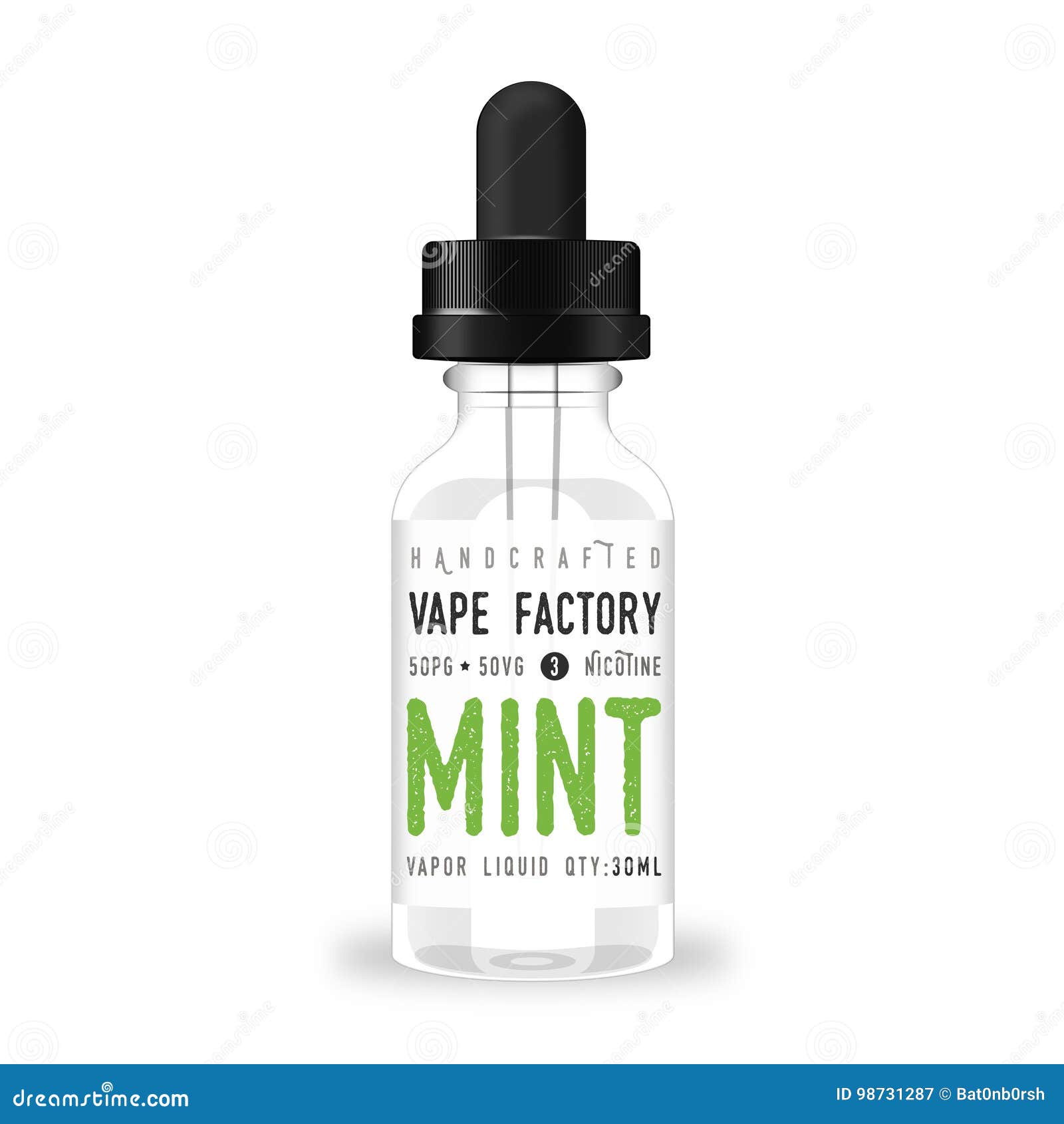 Vaping bottle label stock illustration. Illustration of addiction ...