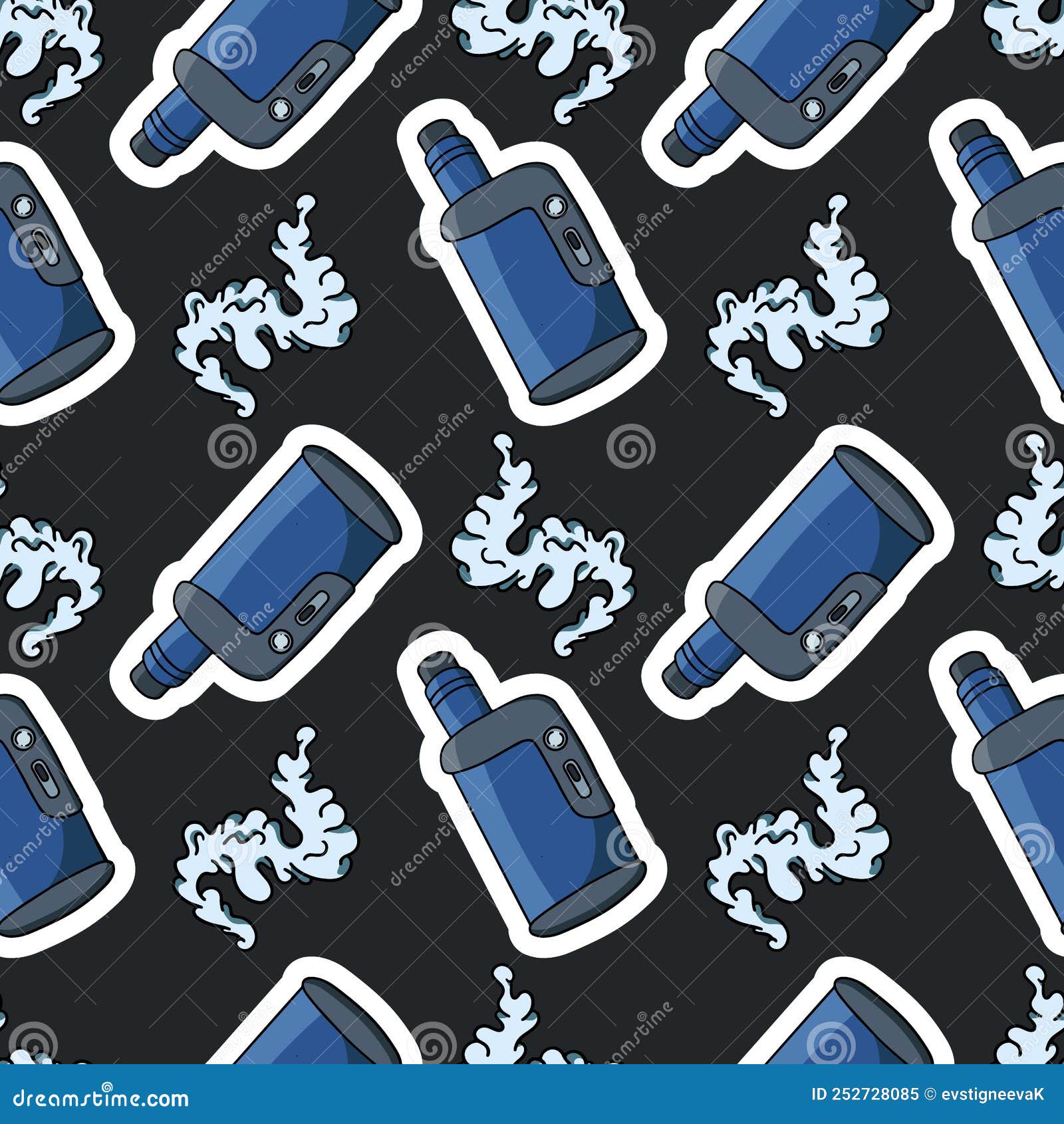 Vaping Cigarette Set. Vector Illustration | CartoonDealer.com #81366286