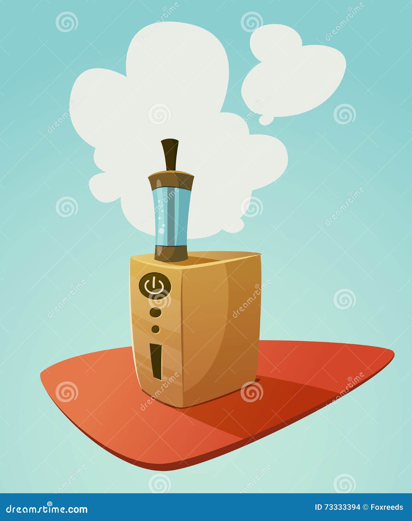 Vaping device mod stock vector. Illustration of coil - 73333394