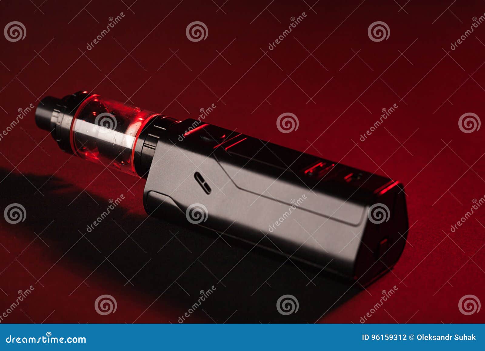 Vaping Device Mod on Dark Background Stock Photo - Image of object ...