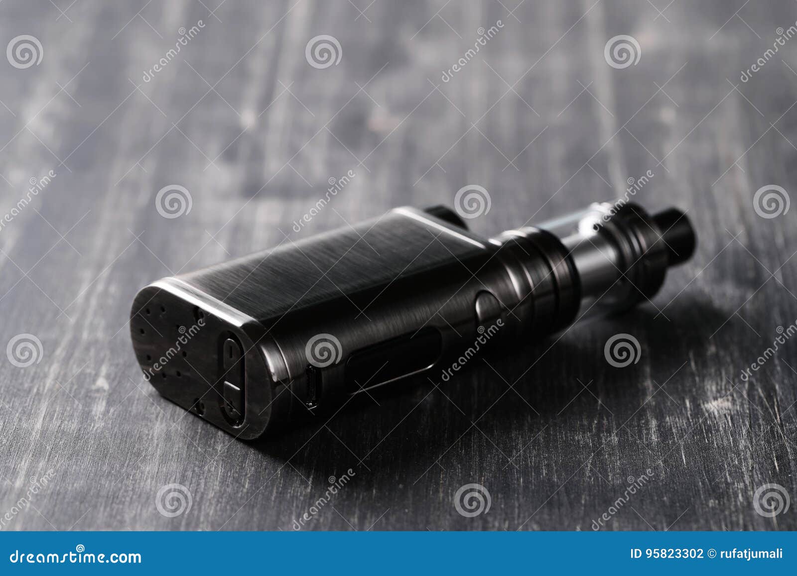 Vaping Device With A Hot Spring On A Black Background For Evaporation ...