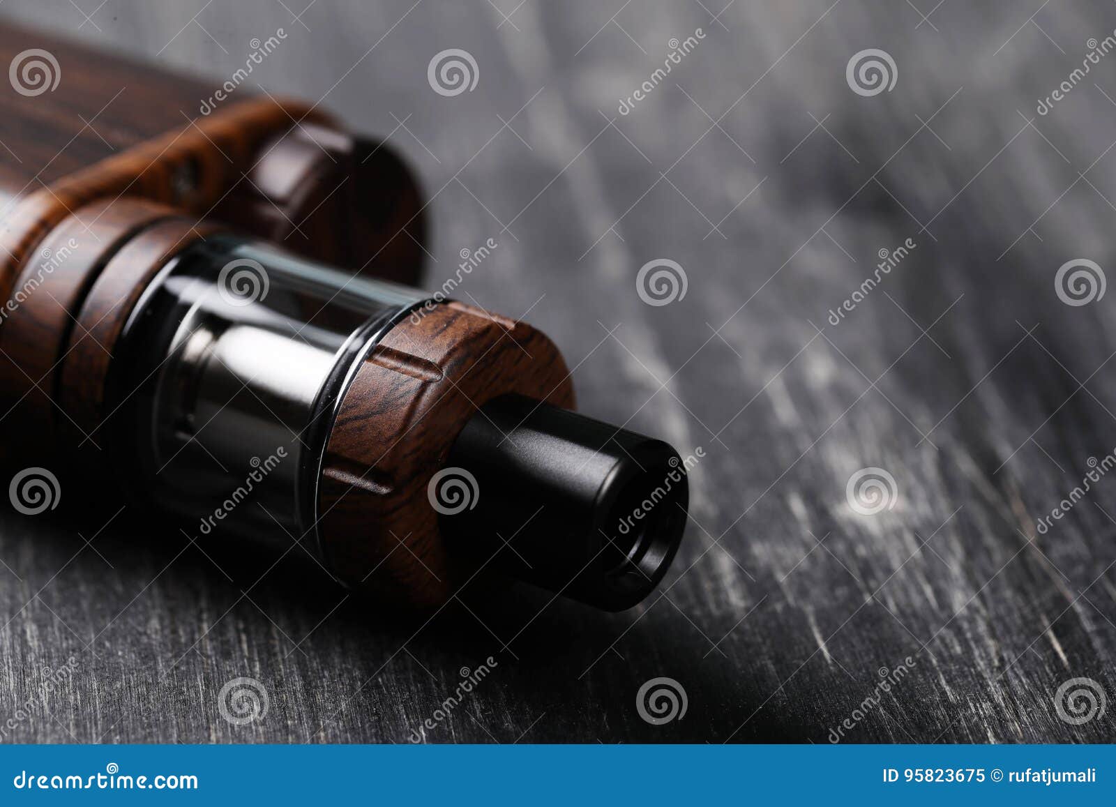 Vaping Device With A Hot Spring On A Black Background For Evaporation ...