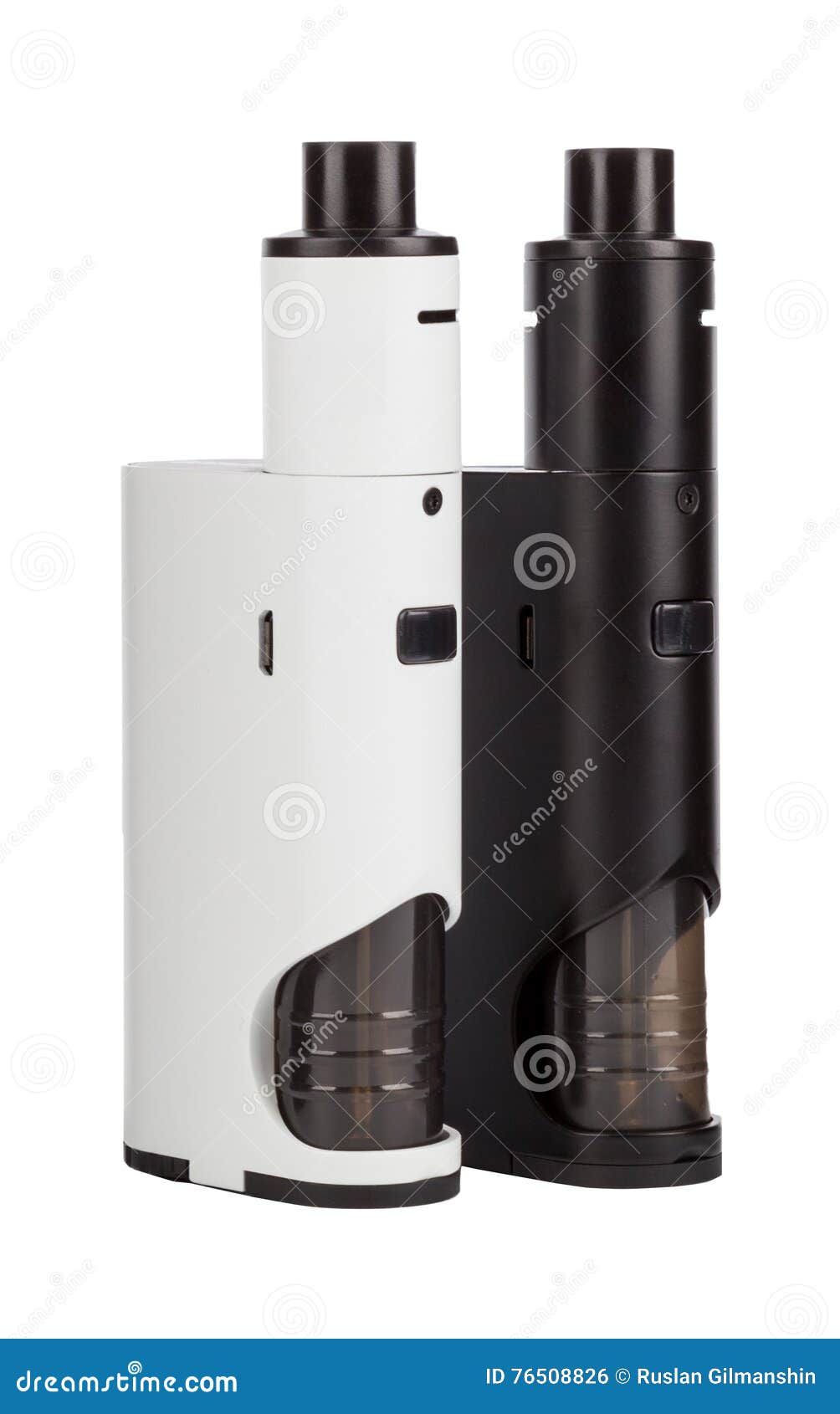Vaping Devices Isolated on White Stock Photo - Image of ecigarette ...