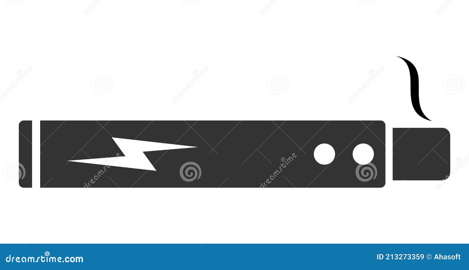Flat Vector Vaping Icon stock vector. Illustration of glyph - 213273359