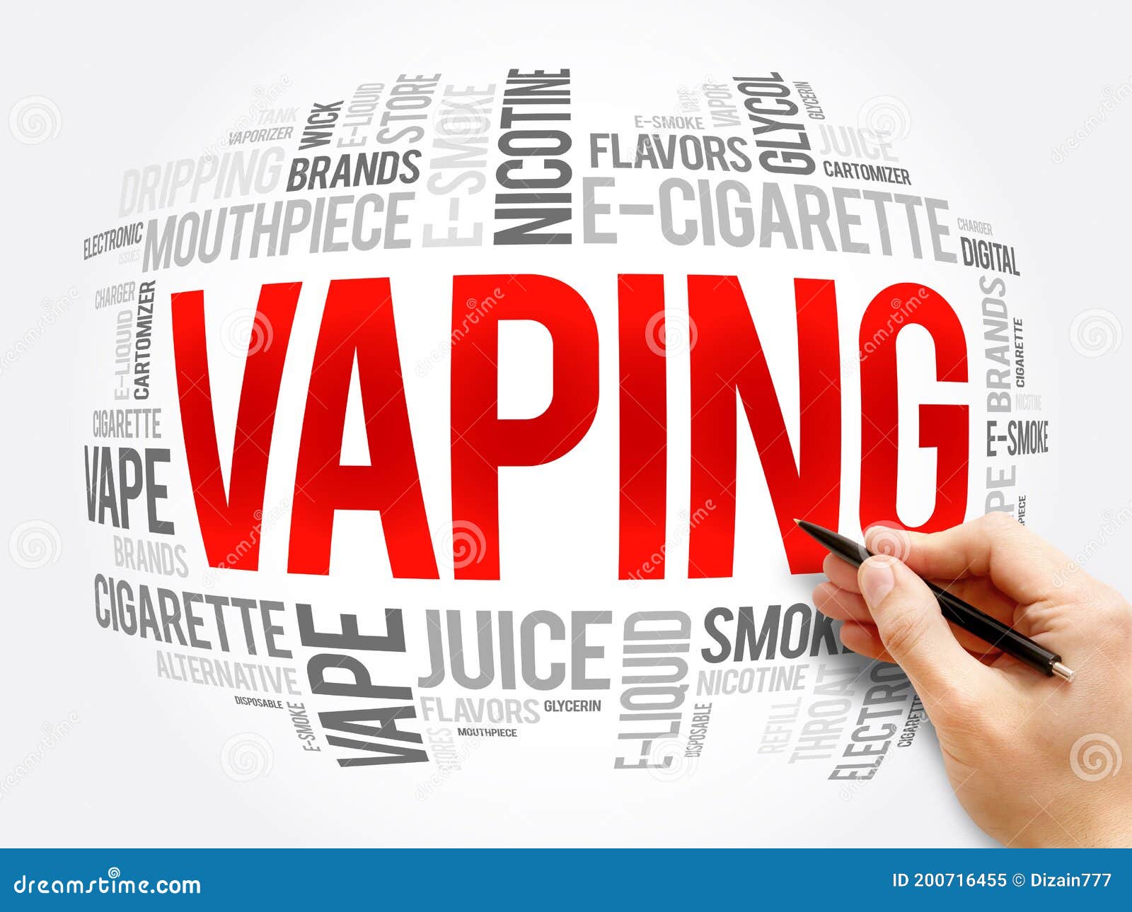 Propylene Hand Drawn Vector Formula Chemical Structure Lettering Blue ...