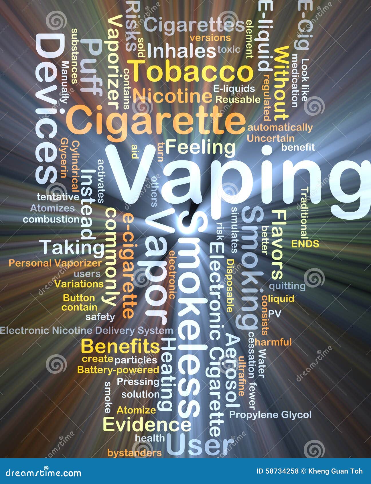 Vaping Word Cloud Illustration Stock Illustration - Illustration of ...
