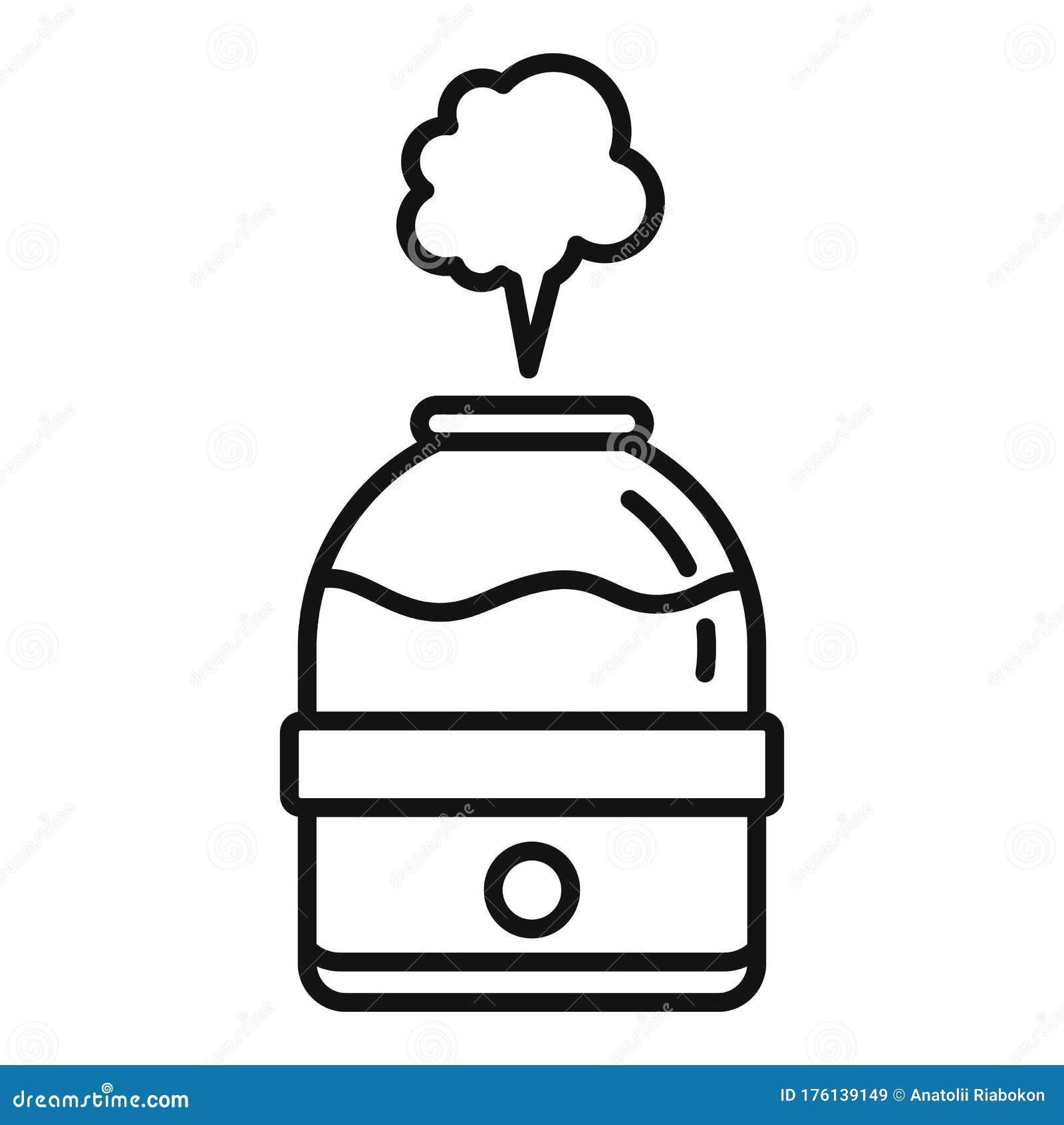 Vapor Air Purifier Icon, Outline Style Stock Vector - Illustration of ...