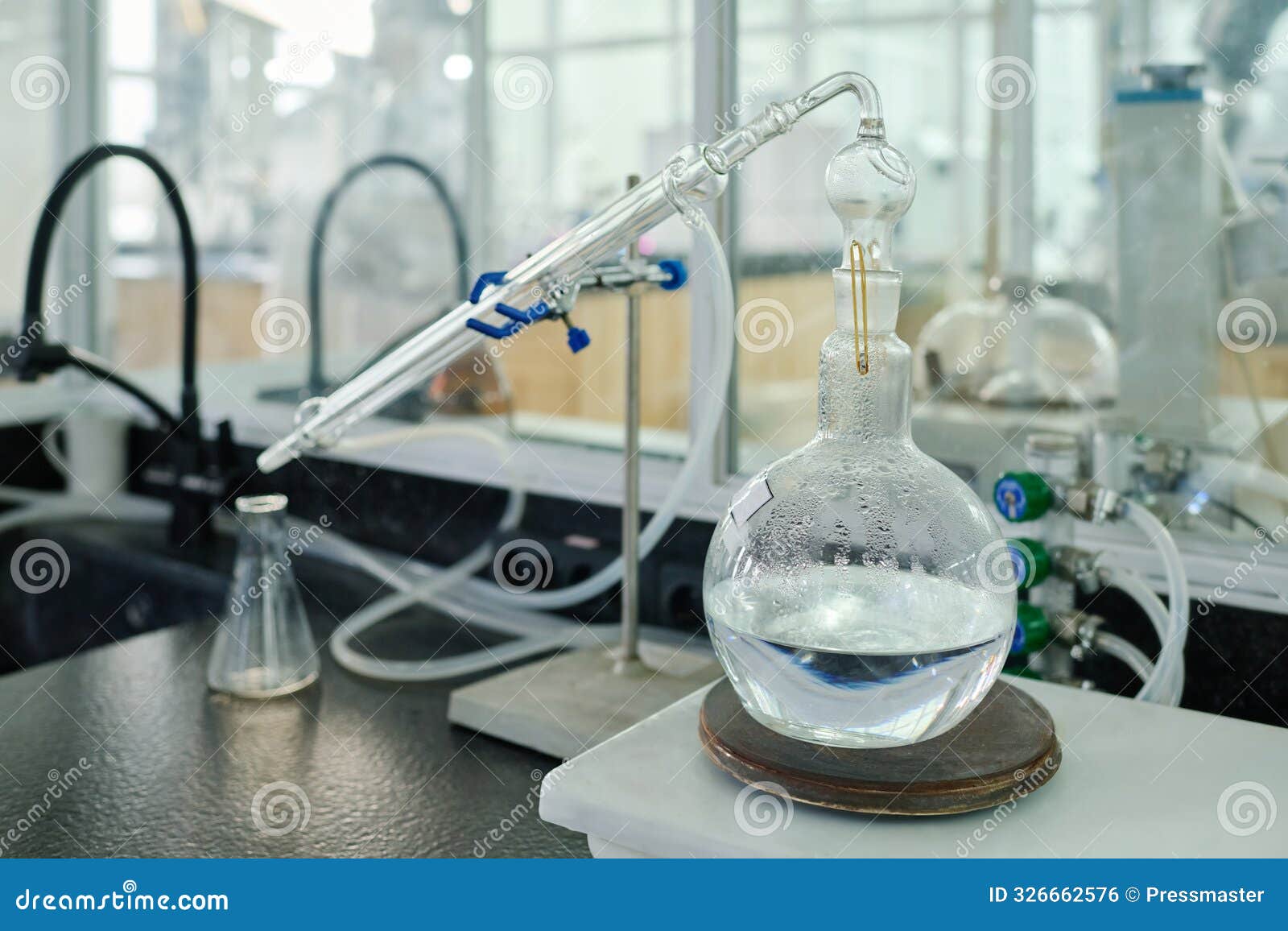 Vaporization of Liquid Substance Stock Photo - Image of work, science ...