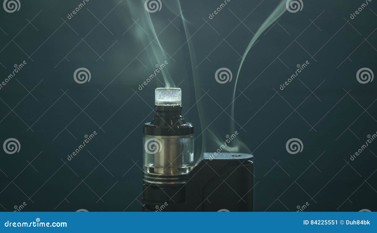 Vaporizer on a Blue Background Stock Image - Image of technology ...
