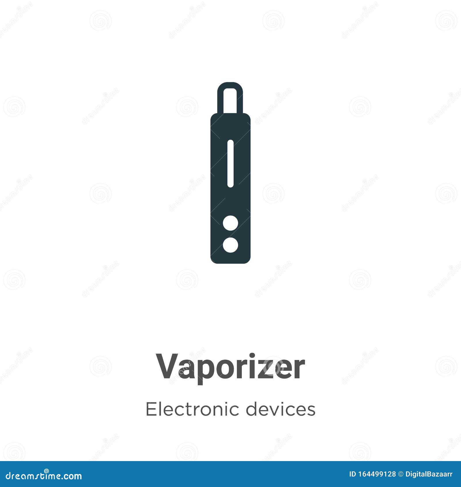 Vaporizer Vector Icon on White Background. Flat Vector Vaporizer Icon ...