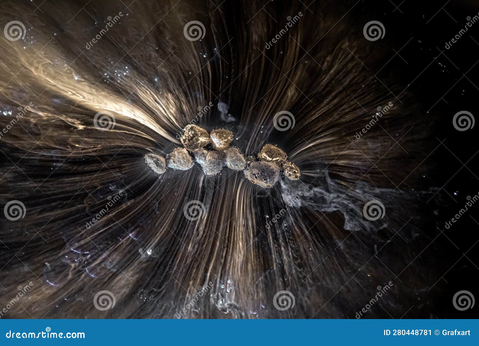 Vaporizing Dry Ice Crystal in Laboratory Simulating the Effect of a ...