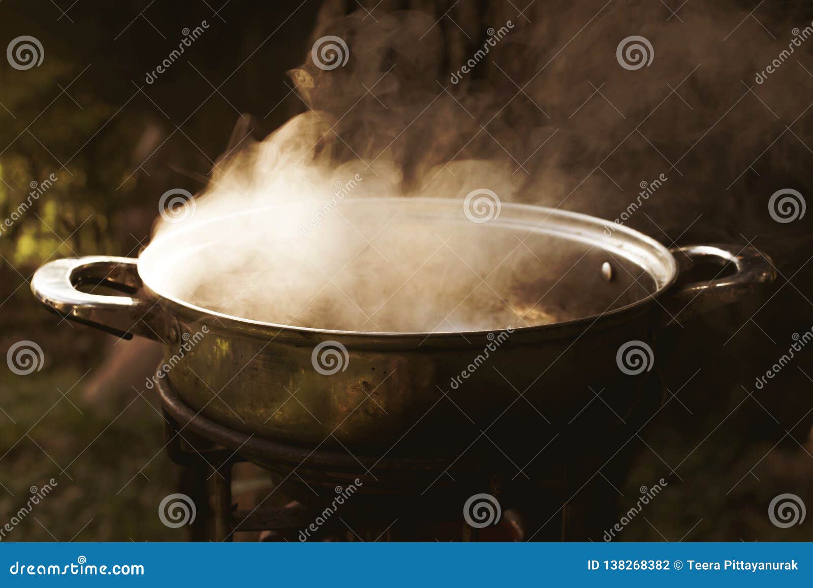 Vapors from boiling water. stock photo. Image of food - 138268382