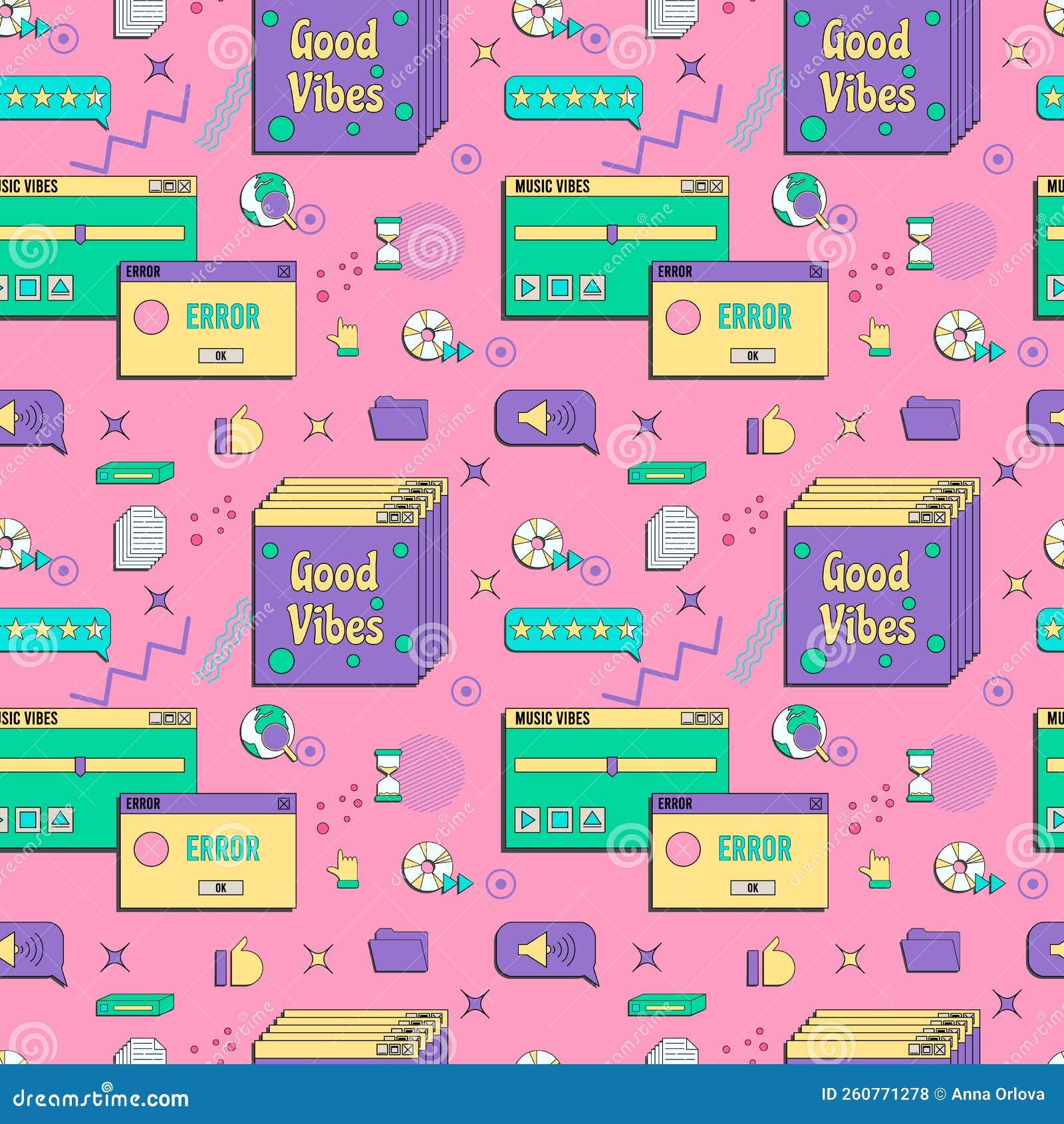 Vaporwave UI and UX Elements Seamless Pattern. PC Retro Game Frame ... Vaporwave UI and UX Elements Seamless Pattern. PC Retro Game Frame ...