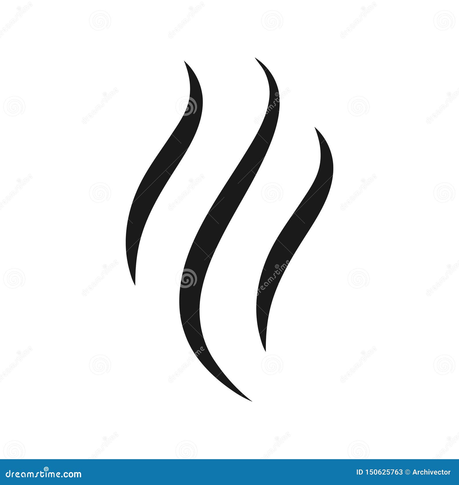 Vapour or aroma icon stock vector. Illustration of logo - 150625763