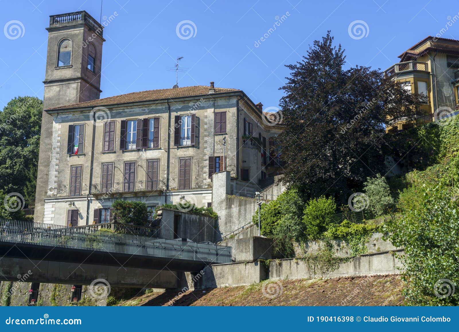 Old Buildings Along the Martesana Cycleway at Vaprio Stock Photo ... Old Buildings Along the Martesana Cycleway at Vaprio Stock Photo ...