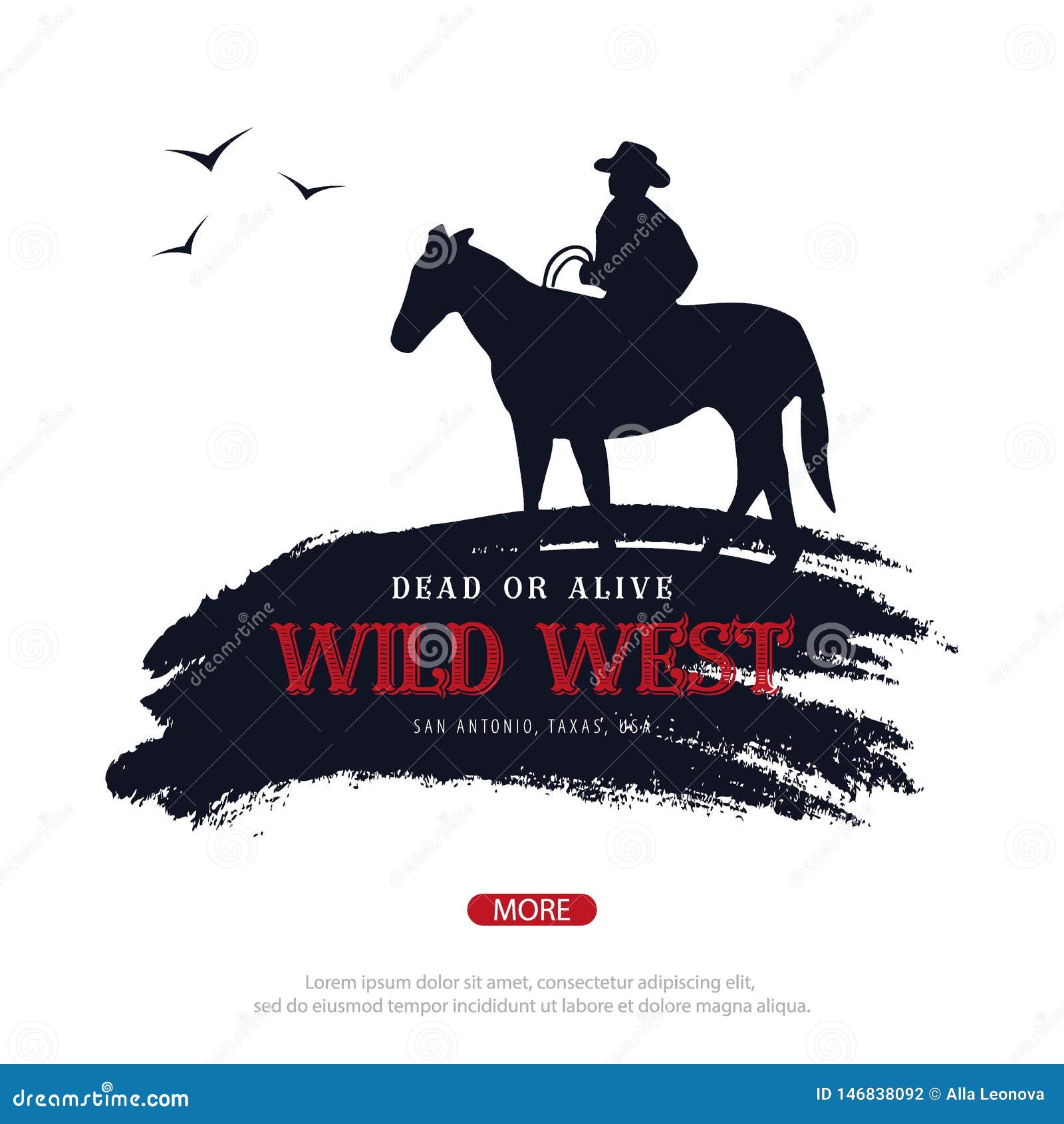 Vaquero Banner E Tejas Ilustraci?n Del Vector Ilustración del Vector ...