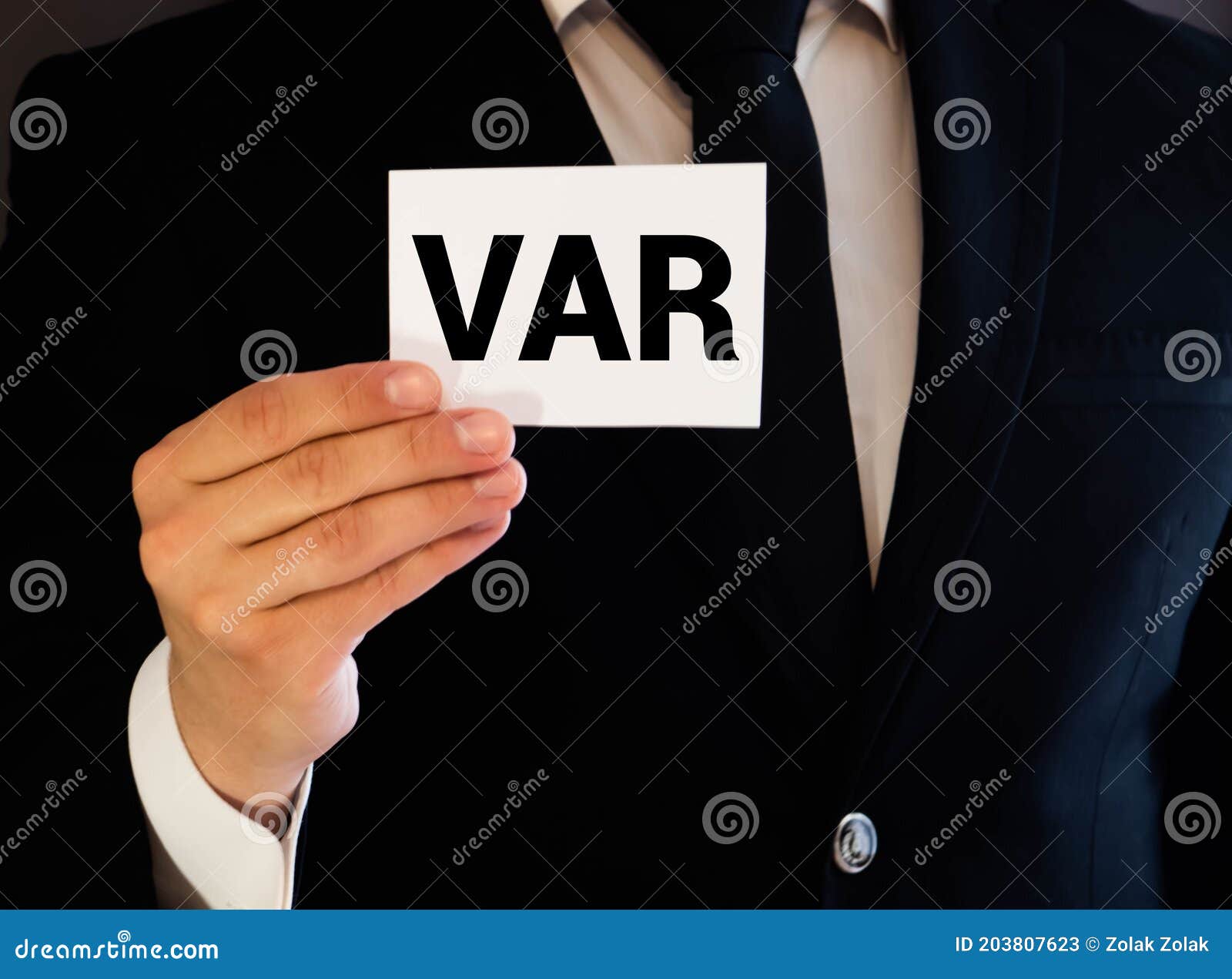 VAR CHECK Text on Empty Football Soccer Field with White Marks Stock ...