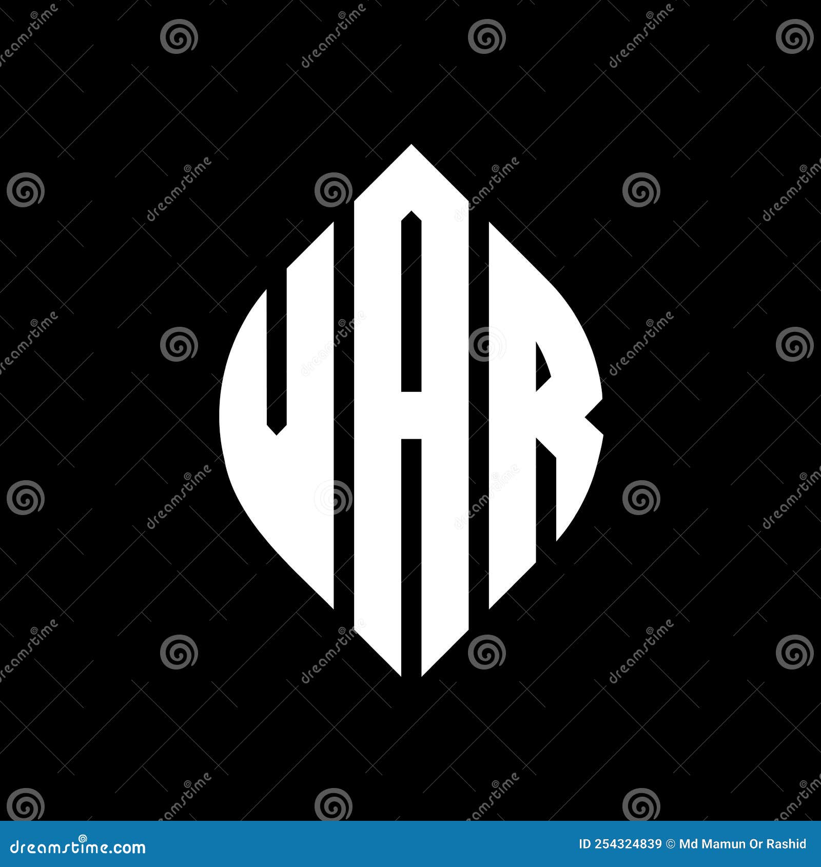 VAR Circle Letter Logo Design With Circle And Ellipse Shape. VAR ...