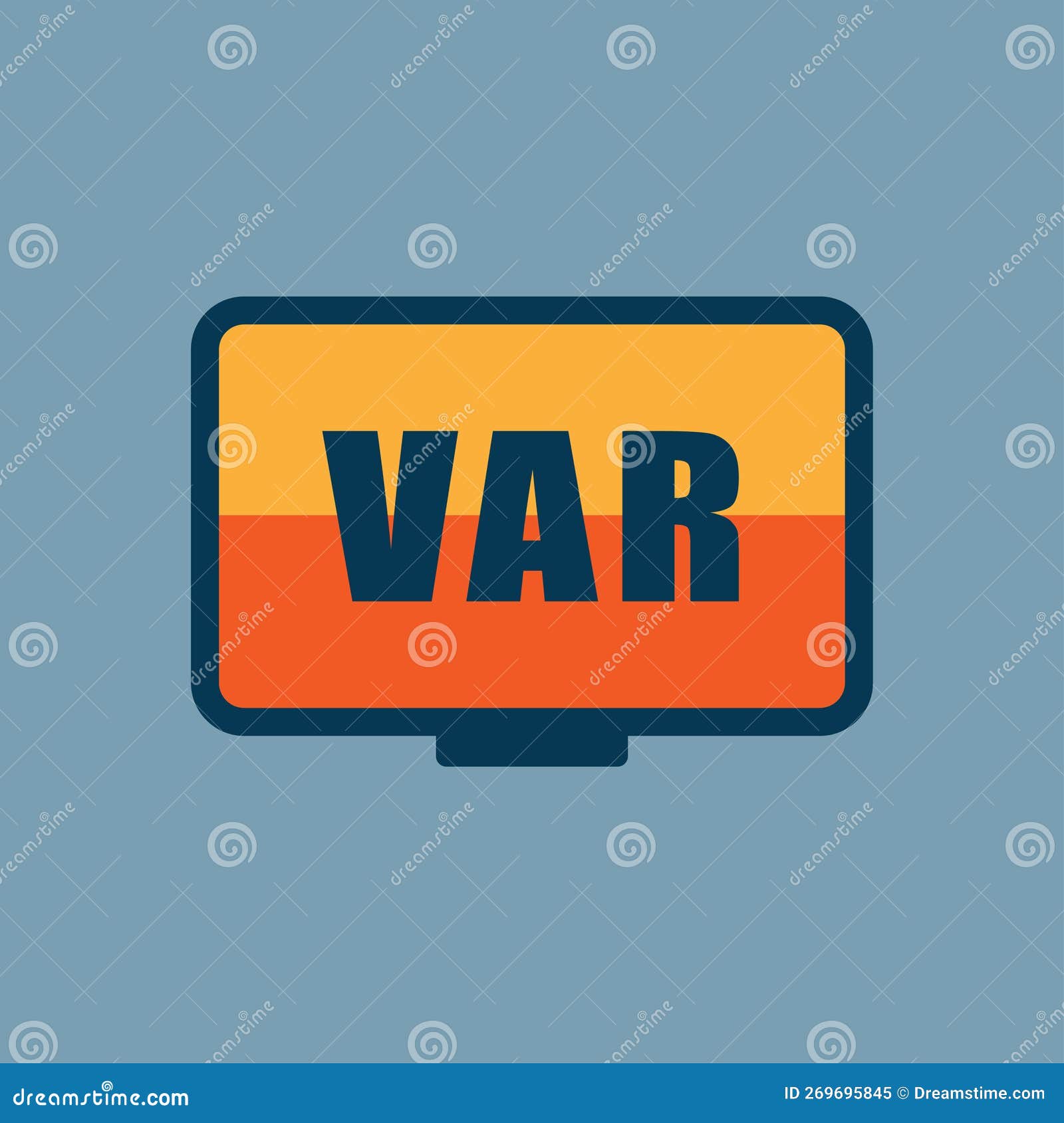 VAR Icon Symbol, Vector Illustration Stock Vector - Illustration of ...