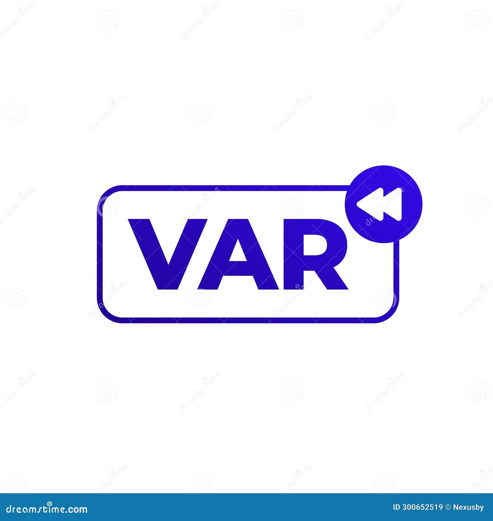 VAR Icon, Video Assistant Referee Stock Illustration - Illustration of ...