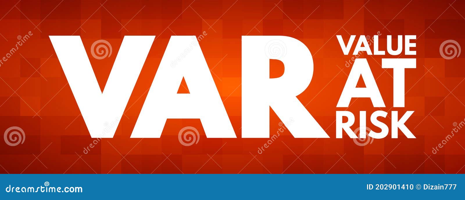 Var Value At Risk Concept With Big Word Or Text And Team People With ...
