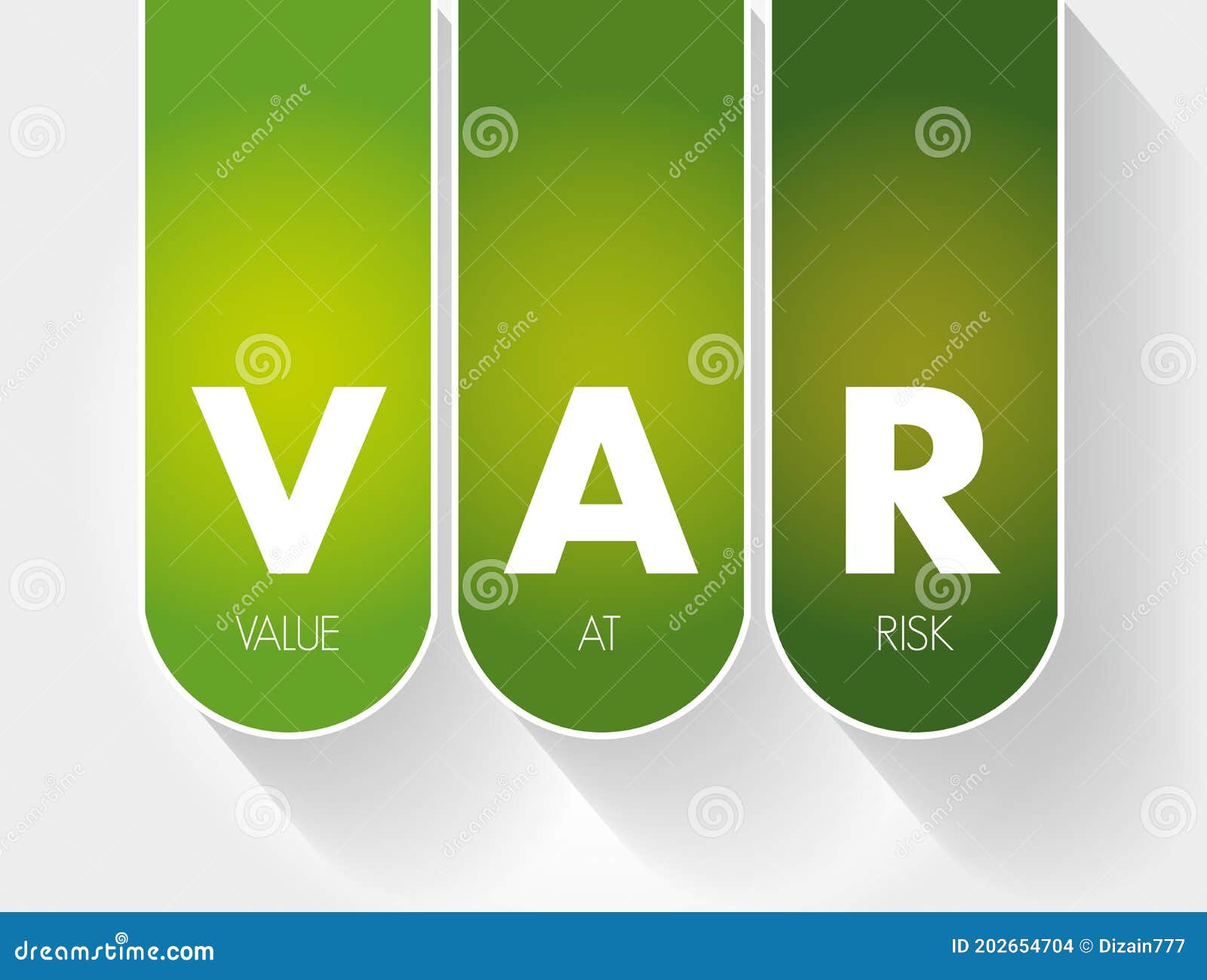 Var Value At Risk Concept With Big Word Or Text And Team People With ...