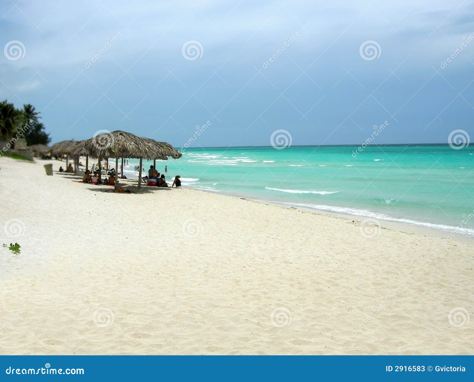 Varadero-Strand Kuba stockbild. Bild von strand, entspannung - 2916583