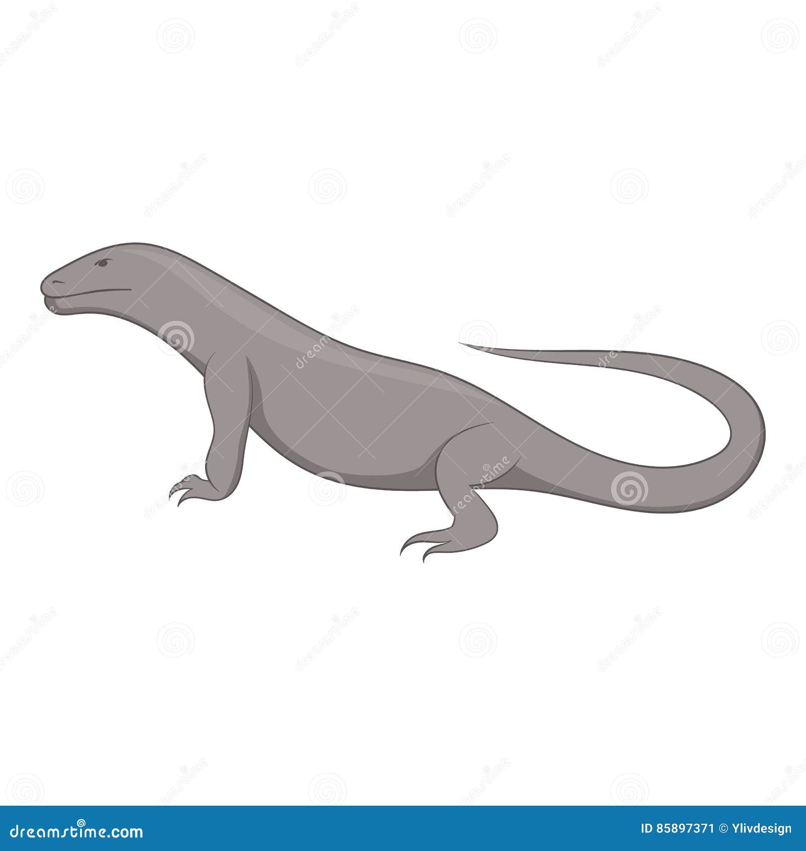 Varan icon, cartoon style stock vector. Illustration of strip - 85897371