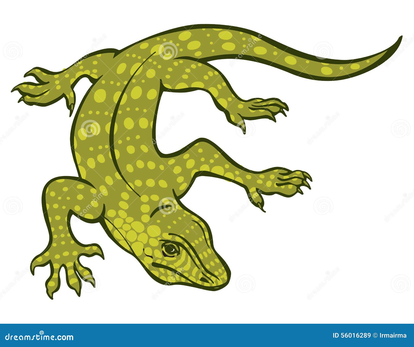 Varan vector illustrarion stock vector. Illustration of cartoon - 56016289