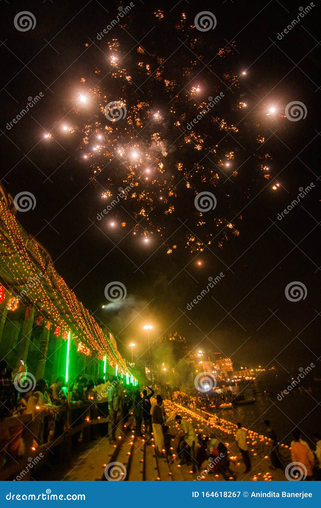 Varanasi Dev Deepawali Celebration Stock Image - Image of deepawali ...