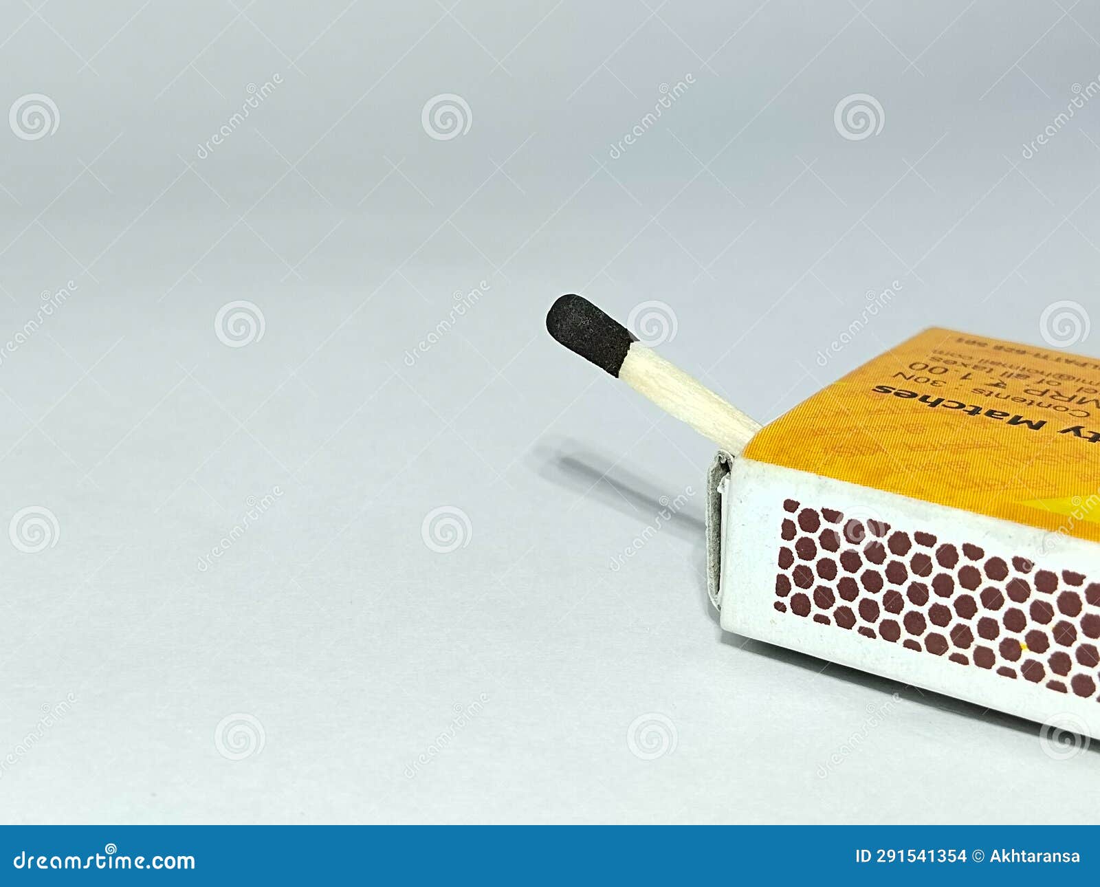 04-01-2023 Varanasi India, Single Stick Out on Matches Box. a Match ...