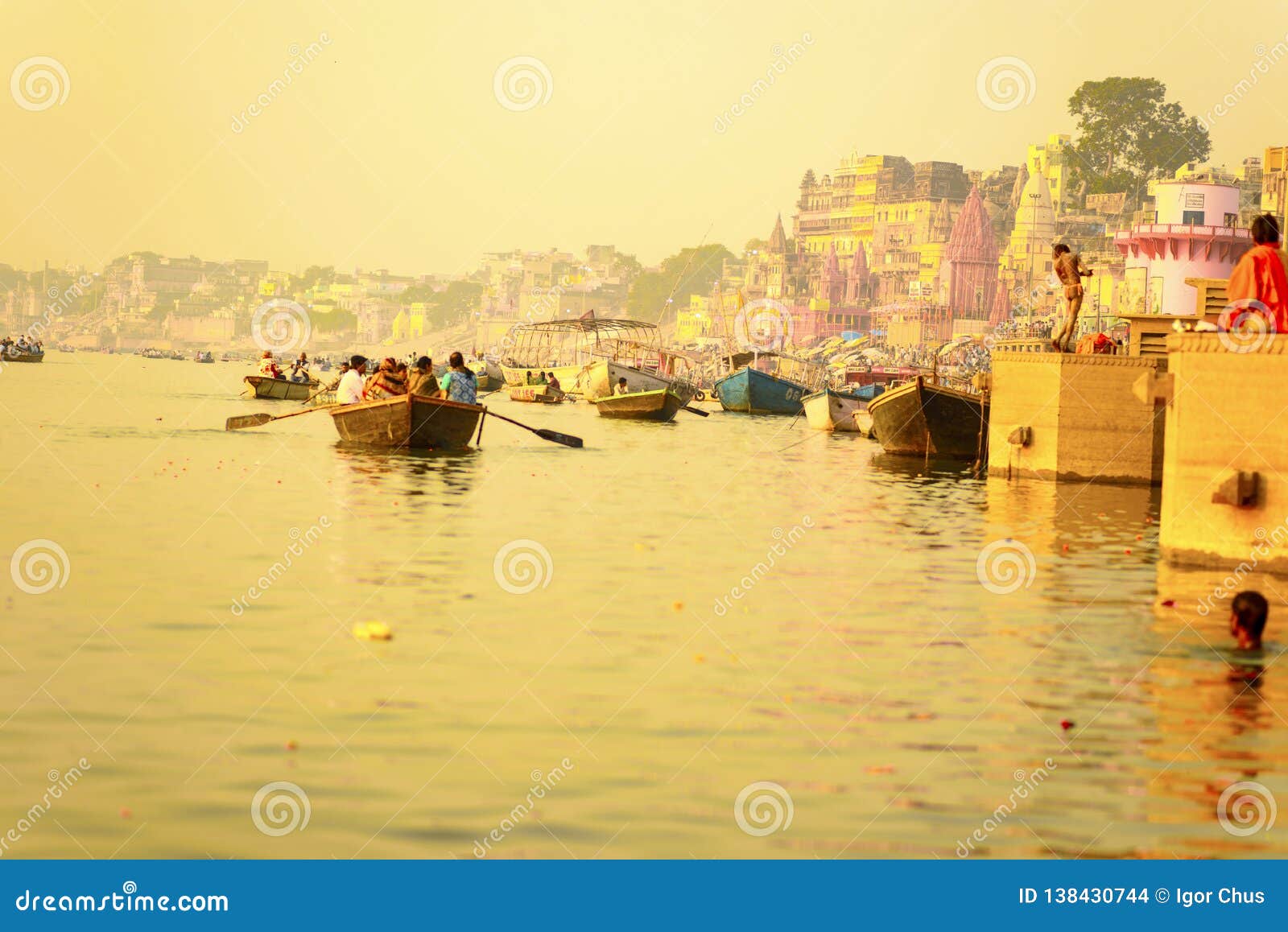 Varanasi River Ganges, November 2016 Editorial Stock Image - Image of ...