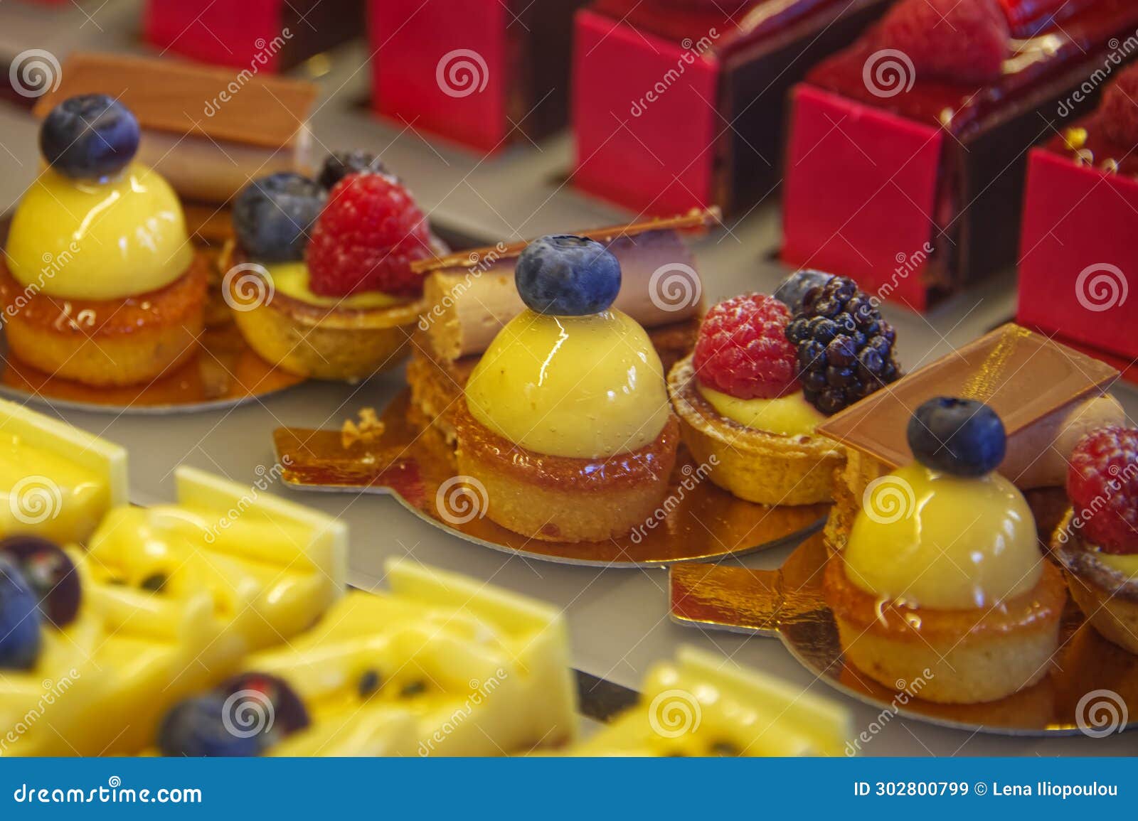 Varation of Different Kind of Pastries in Beautiful Colors Stock Image ...